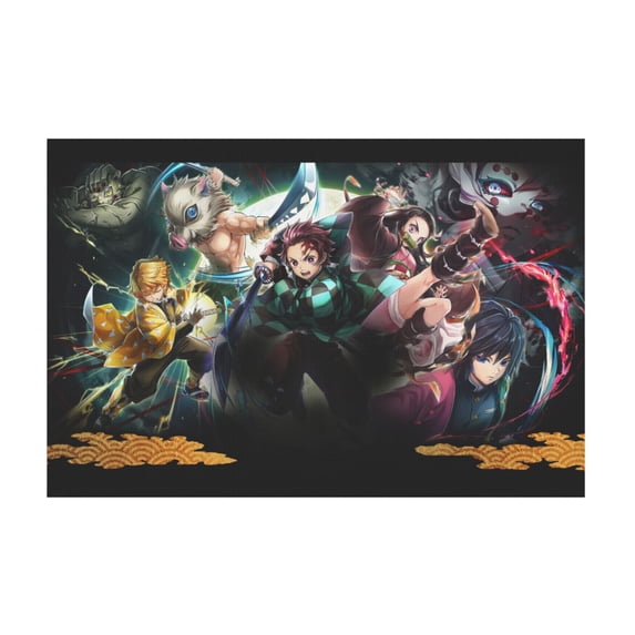 Qingyee Anime Vintage Canvas Poster Polyester Multi Size Decorative ...