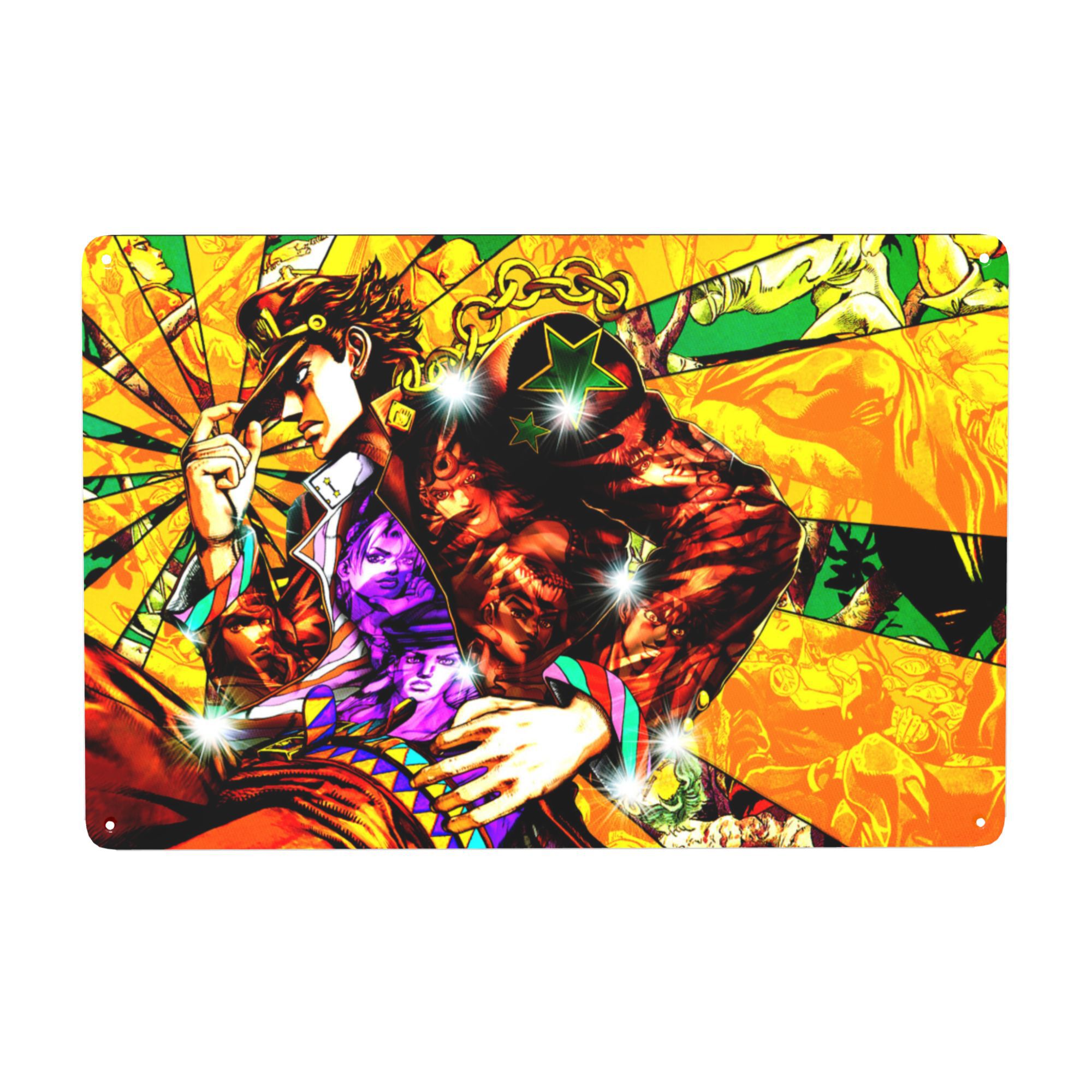 Qingyee Art Paint 12 X 8 In Metal(Tinplate Steel) Jojo's Bizarre ...