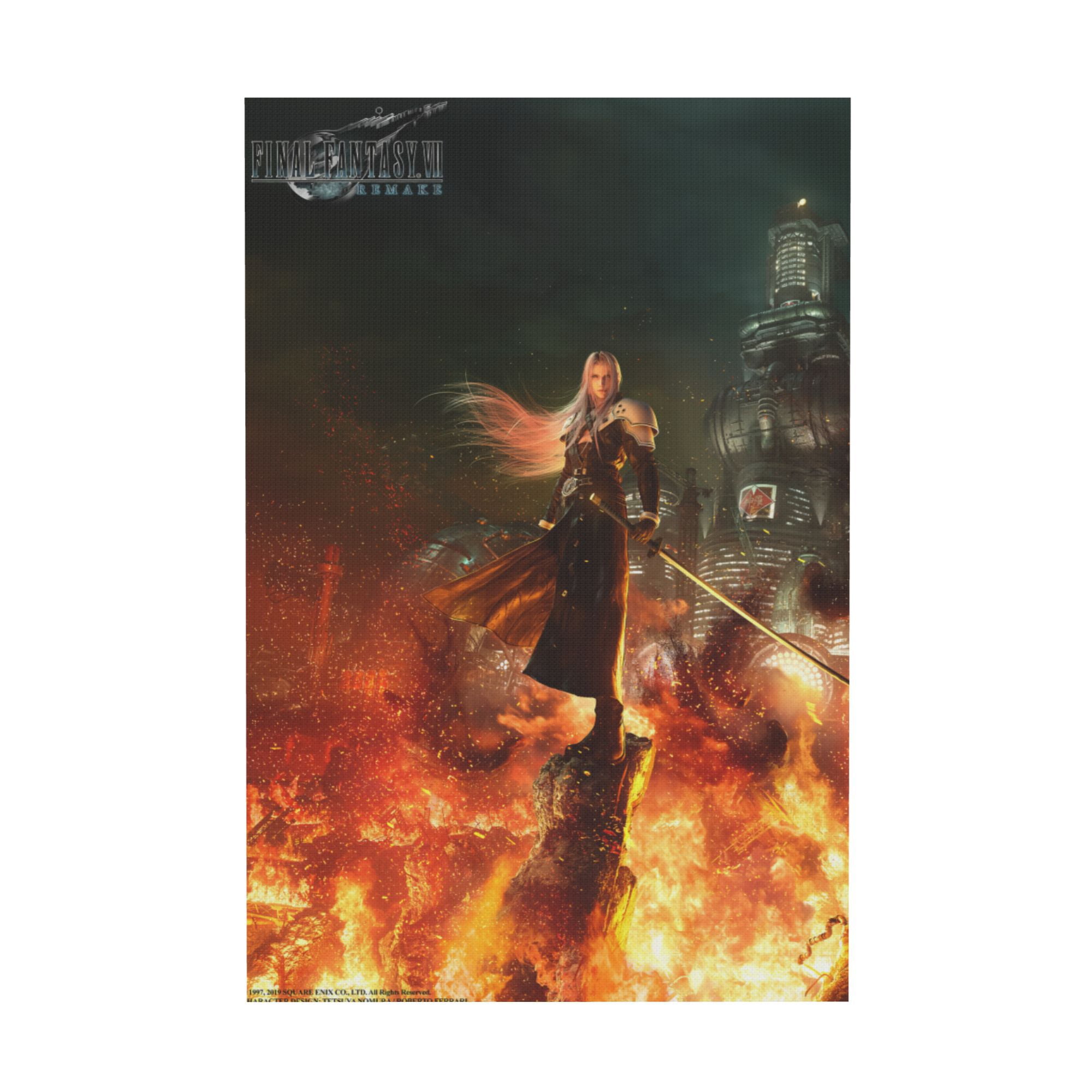Qingyee FF7 Canvas Poster Polyester Multi Size Decorative Poster,Final ...