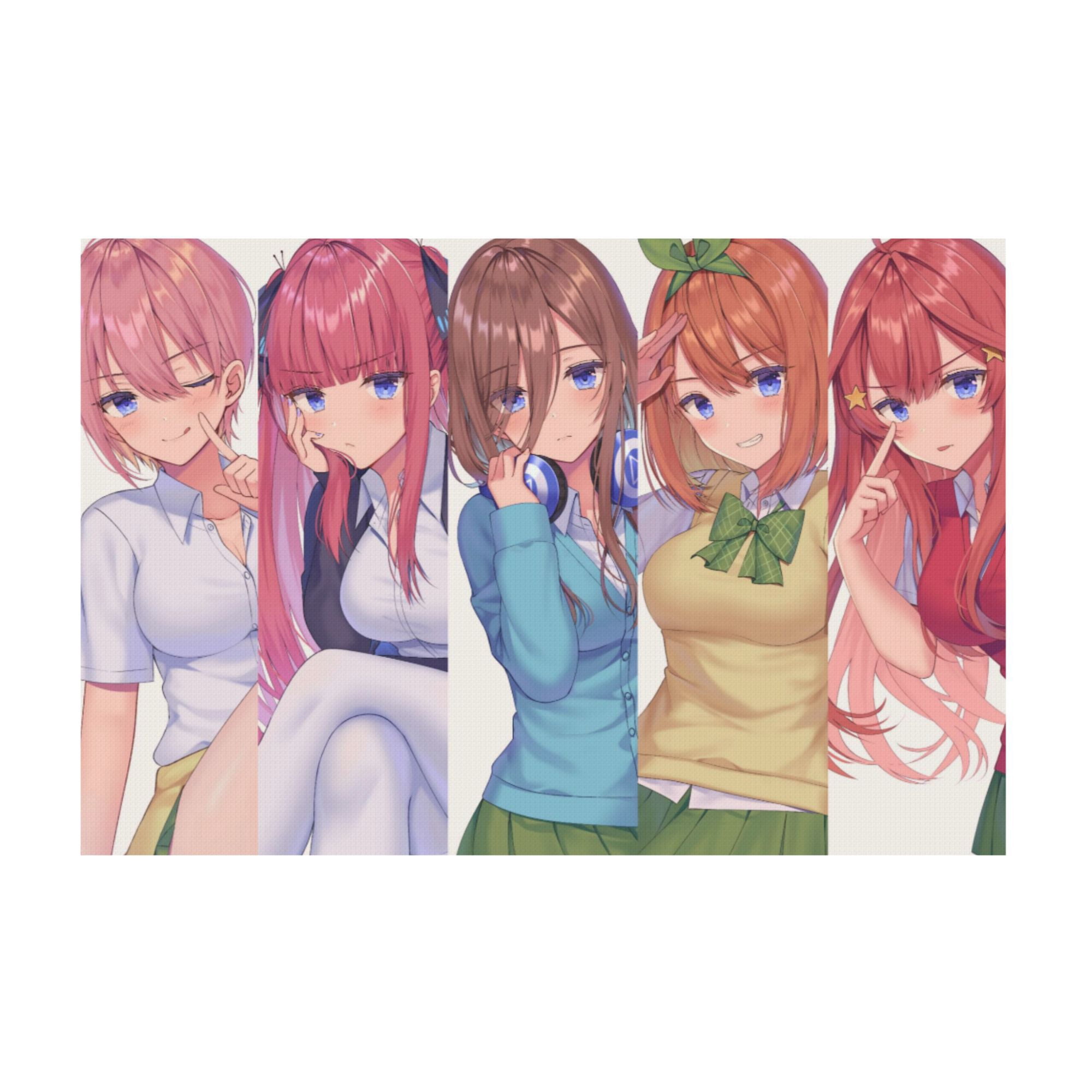 Qingyee The Quintessential Quintuplets Anime Canvas Print Poster Wall ...