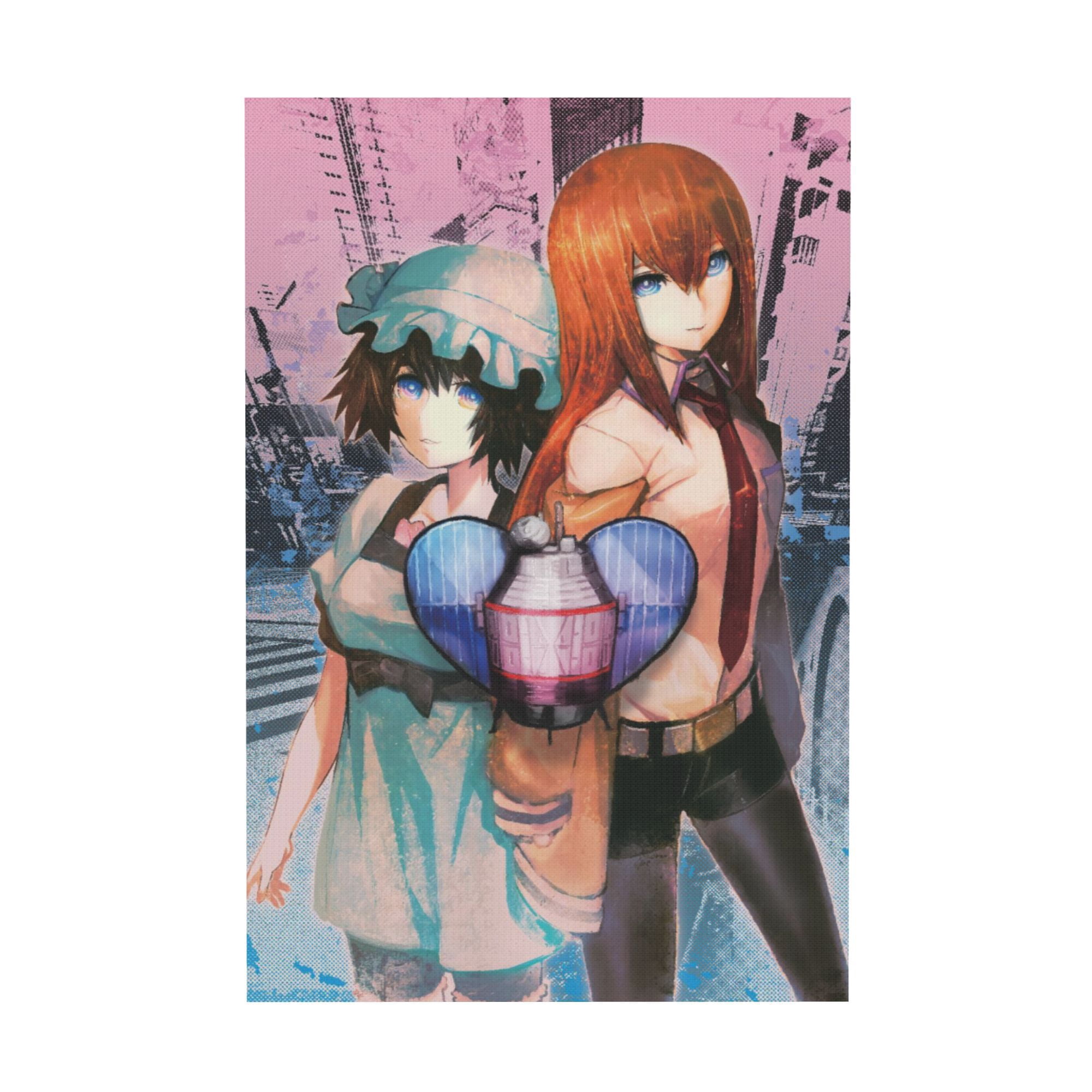 Qingyee Steins Gate Anime Canvas Print Poster Wall Art,High-Gloss ...