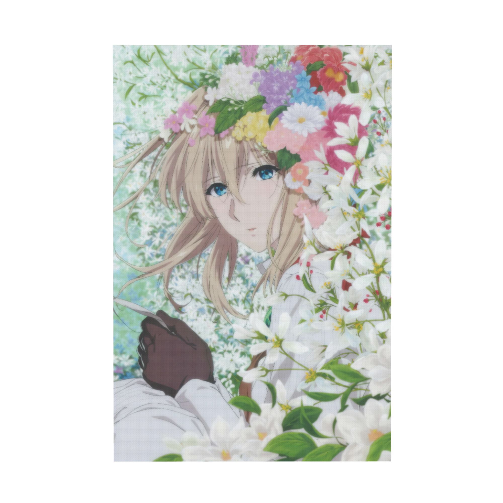 Qingyee Violet Evergarden Anime Canvas Print Poster Wall Art,High-Gloss ...