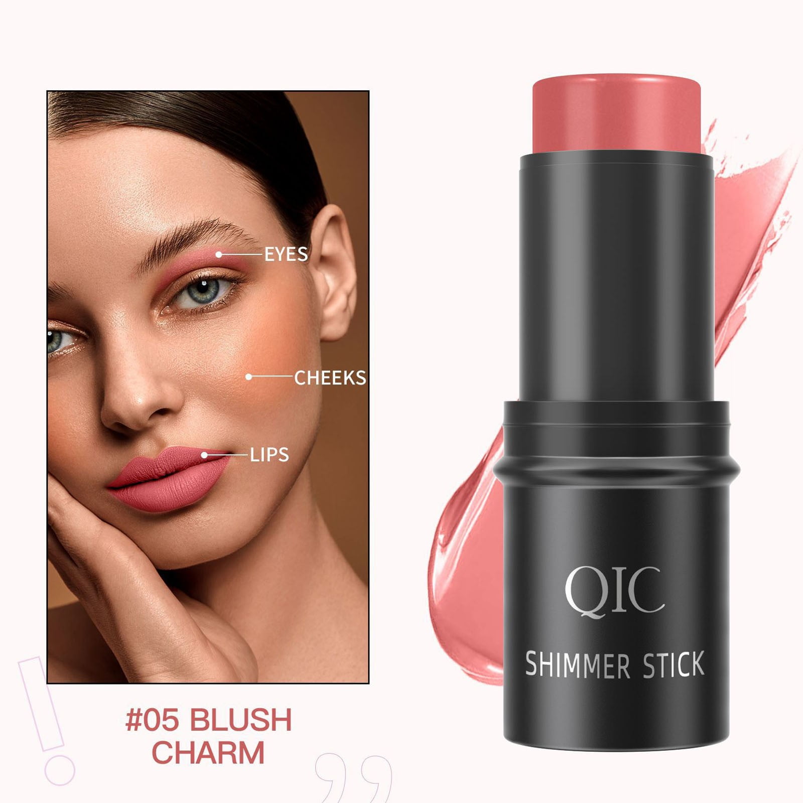 Qini High Gloss Contour & Brightening Stick - 3D Face Priming Cream ...