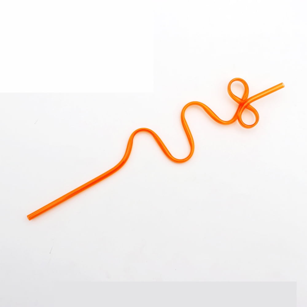 Qino 10pcs/set Crazy Curly Straws Food-grade Lightweight Smooth Edge ...