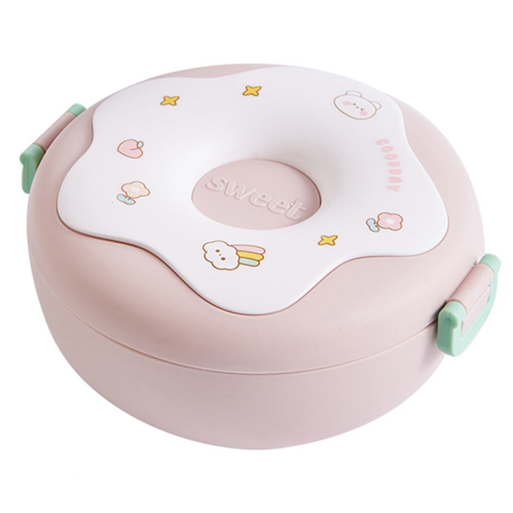 Qino Students Compartment Lunch Box Portable Baby Fruit Box Student Lunch Box for Dining Out ...