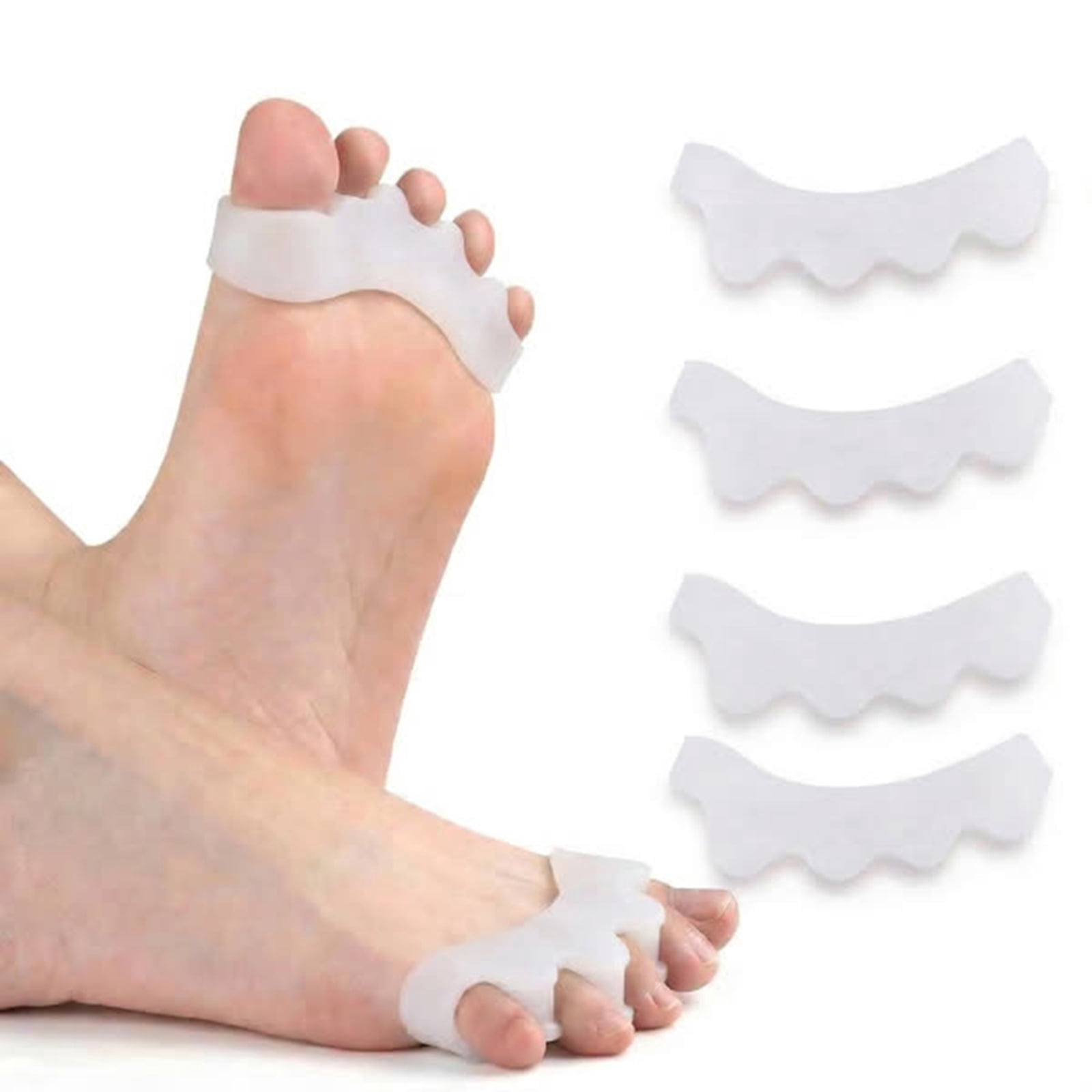 Qinyurj 4-Pack Toe Separators & Toe Spacers -Bunion Corrector ...