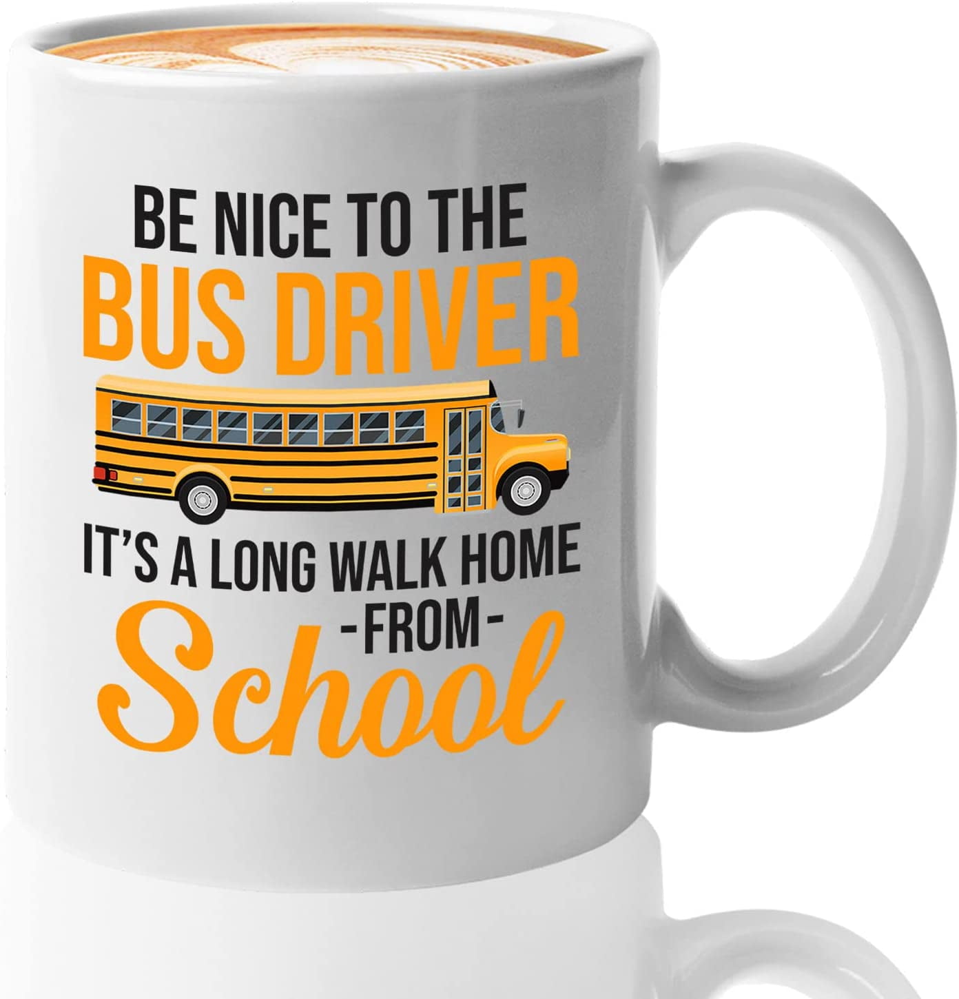 Bus Drivers Coffee Mug 11oz White - be nice to the bus driver - Bus ...