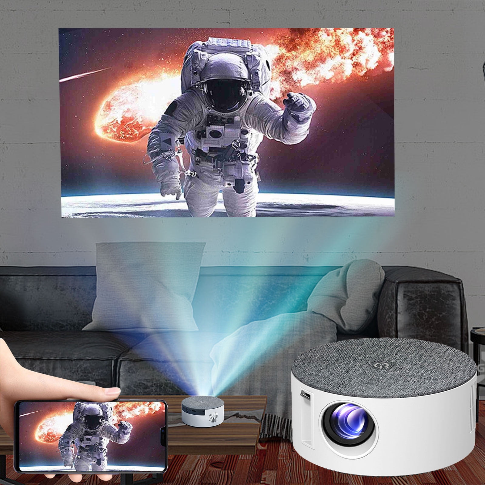 Qiopertar Clearance Sale Mini Projector, Portable 1080p Projector ... Qiopertar Clearance Sale Mini Projector, Portable 1080p Projector ...