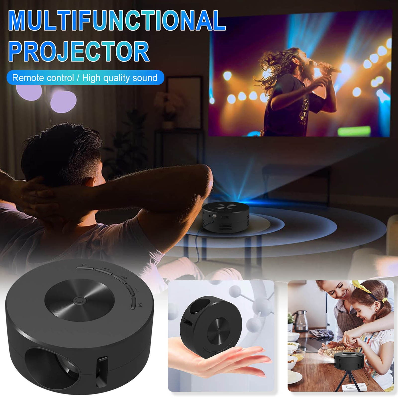 Qiopertar Clearance Sale Projector LED Mobile Phone Projector Home ...