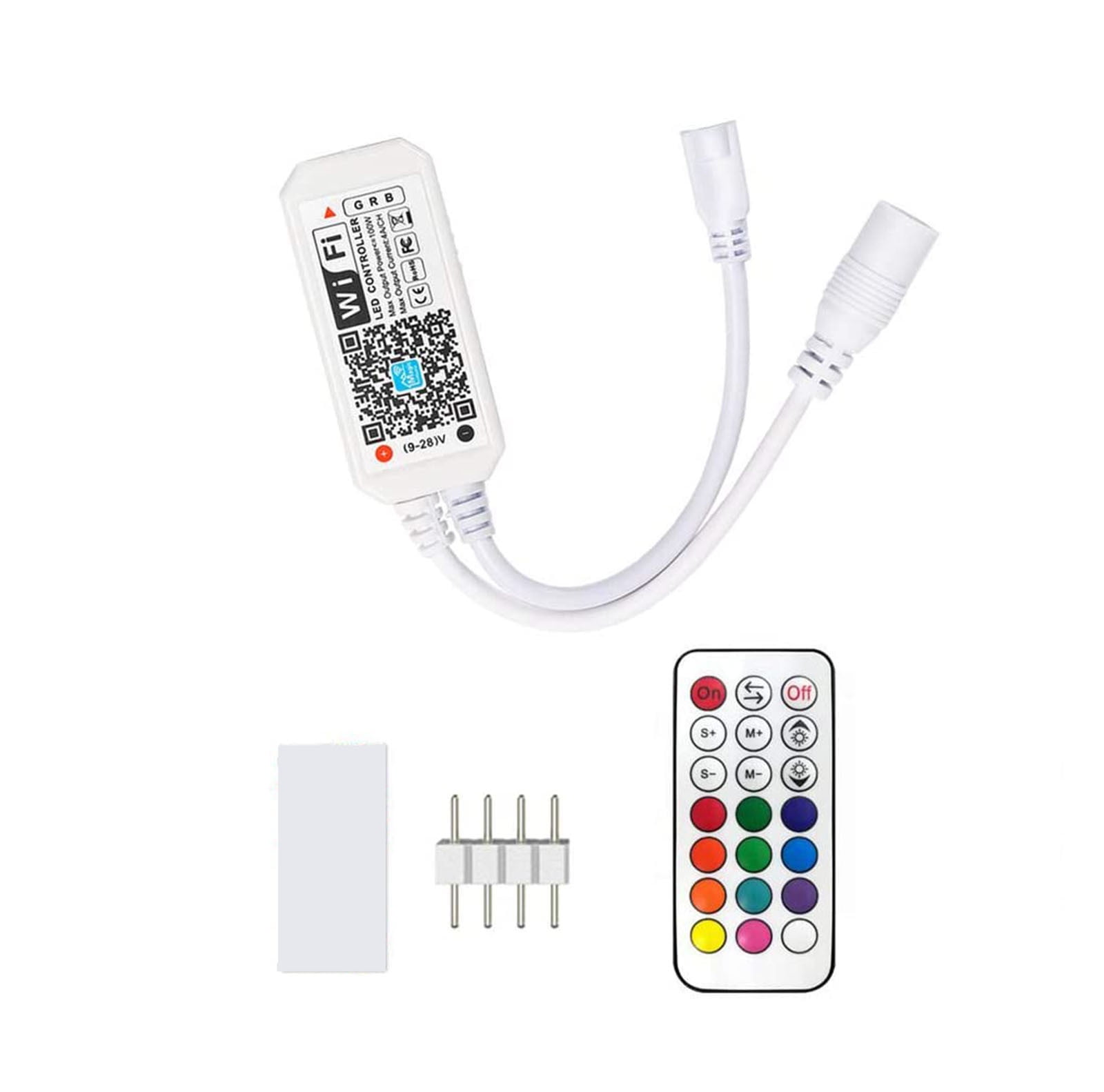 Qiopertar Under $5 WiFi RGB LED Smart Strip Controller, Compatible 3528 ...