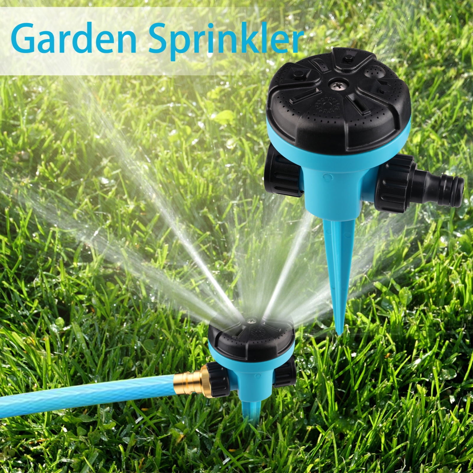 Qipanw Garden Tools 360 Degree Garden Automatic Sprinkler Watering ...