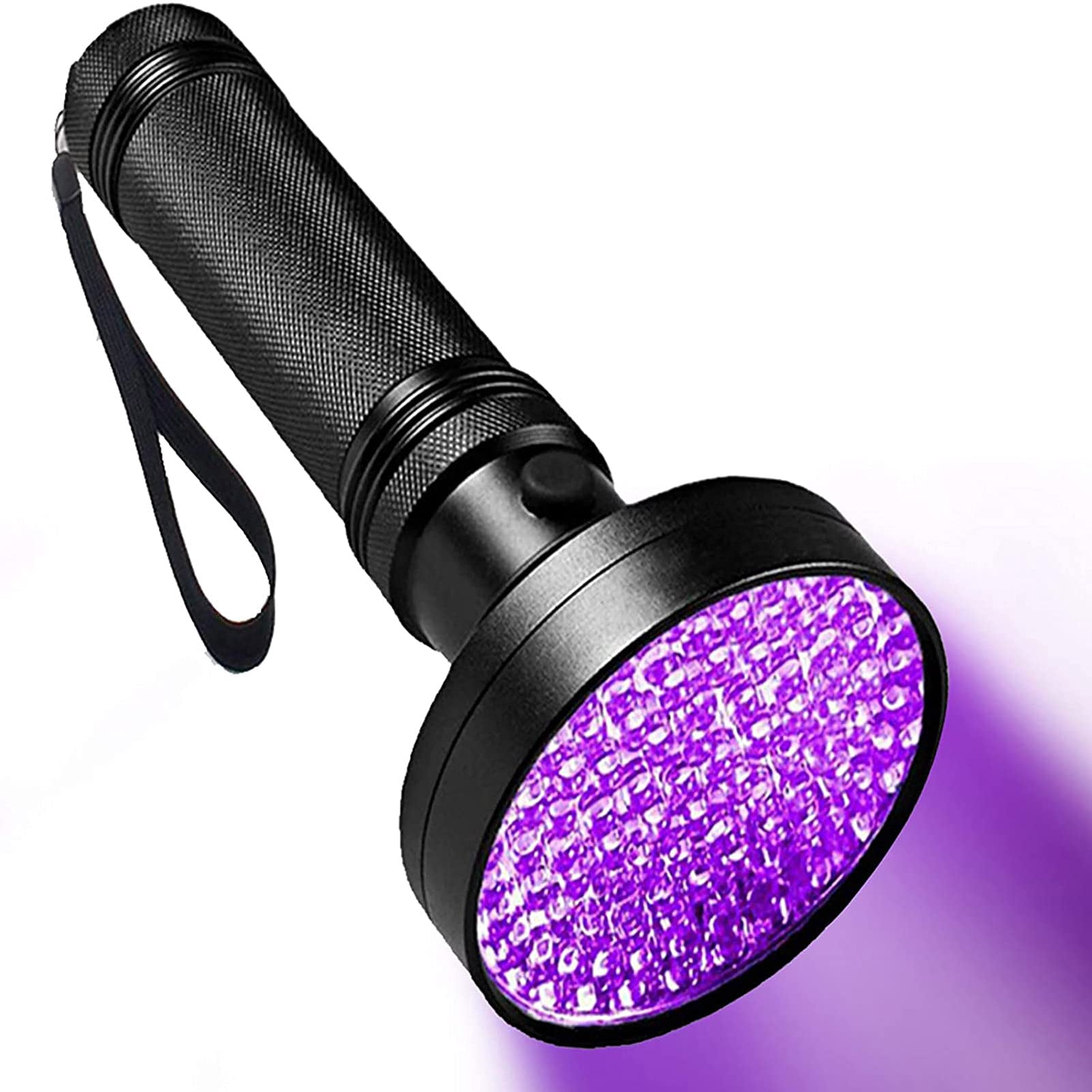 Qisebin UV Black Light Flashlight - Powerful 100 LED Flashlights for ...