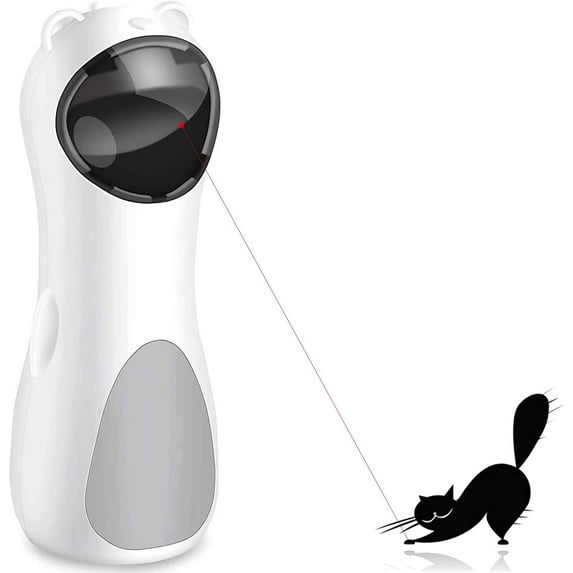Rechargeable Kitty Laser Toy, Automatic Rotating Light for Cats, USB ...