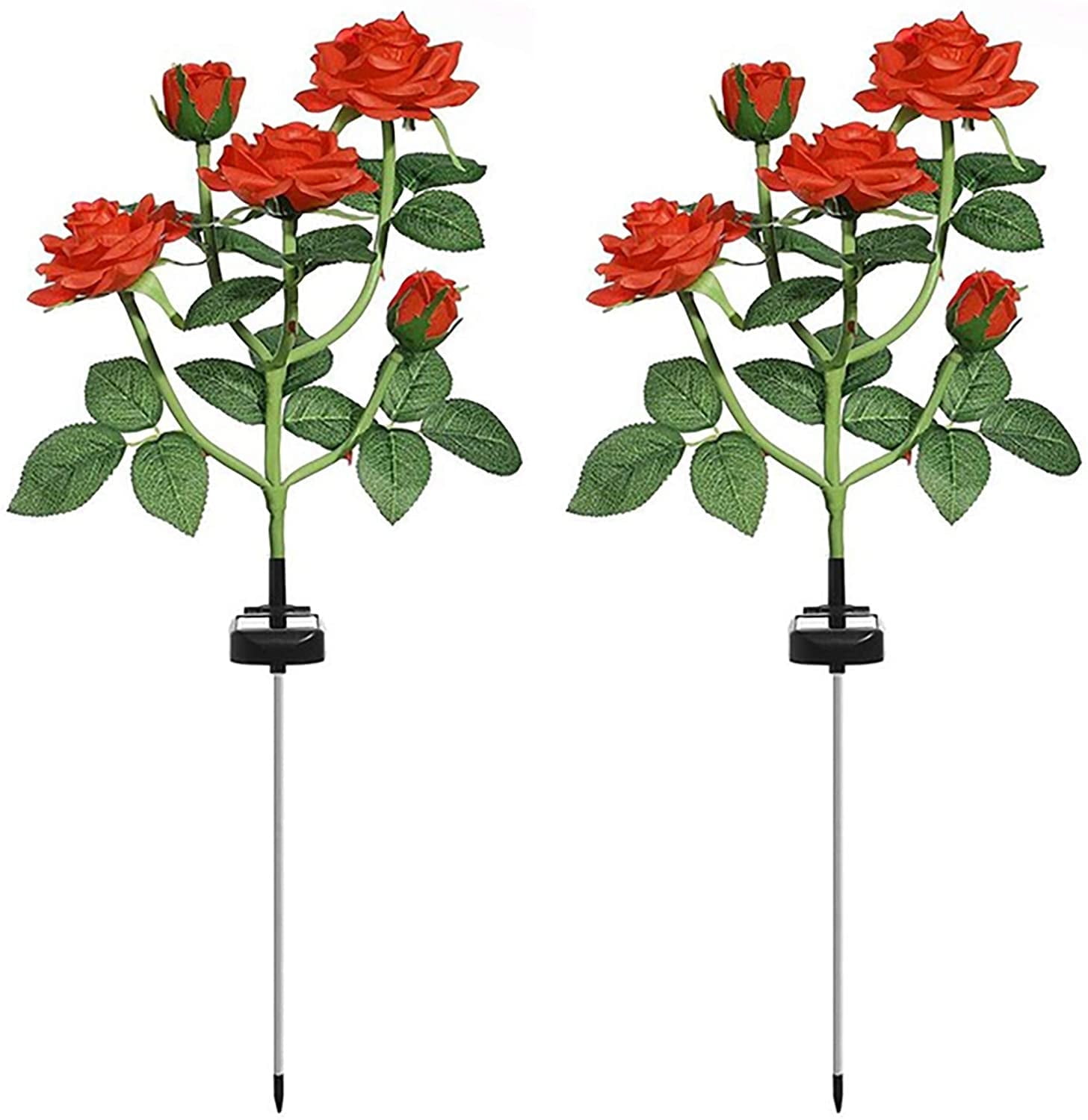 Qishi Solar Red 1.2 V LED Landscape and Walkway Light (2 Pack ...