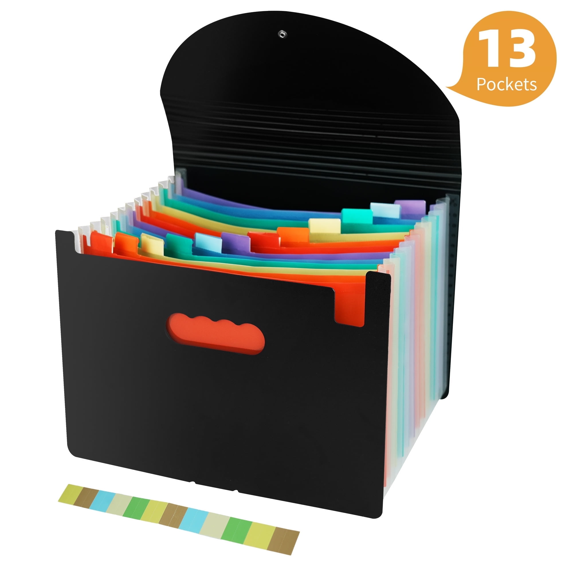 Qissep 13 Pockets Accordion File Organizer,Expandable Desktop File ...