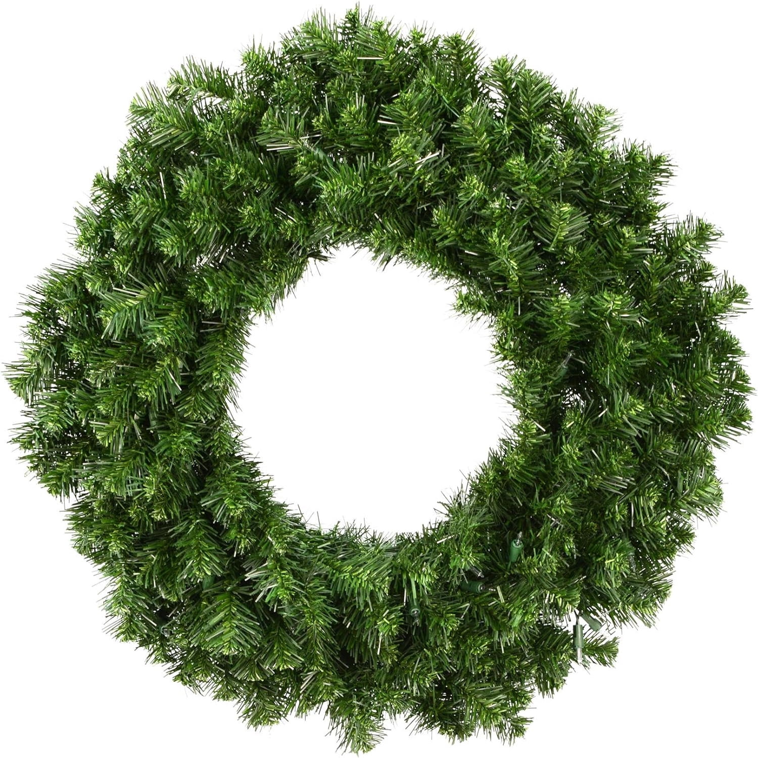Qissep 20 inch Christmas Wreaths for Front Door Realistic Greenery Pine ...