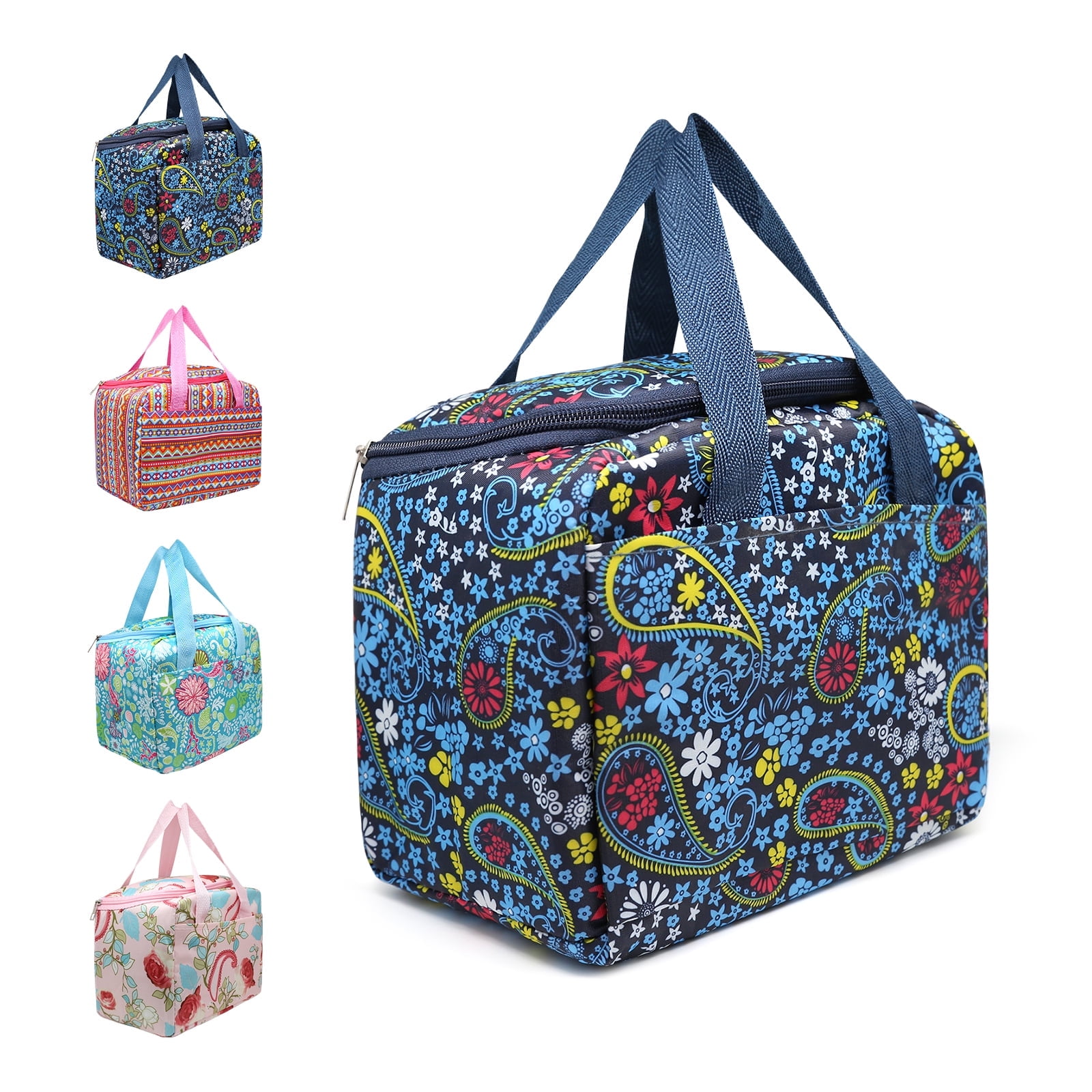 Reusable Lunch Bag by Qissep,Insulated Aluminum Foil Interior,Leakproof ...