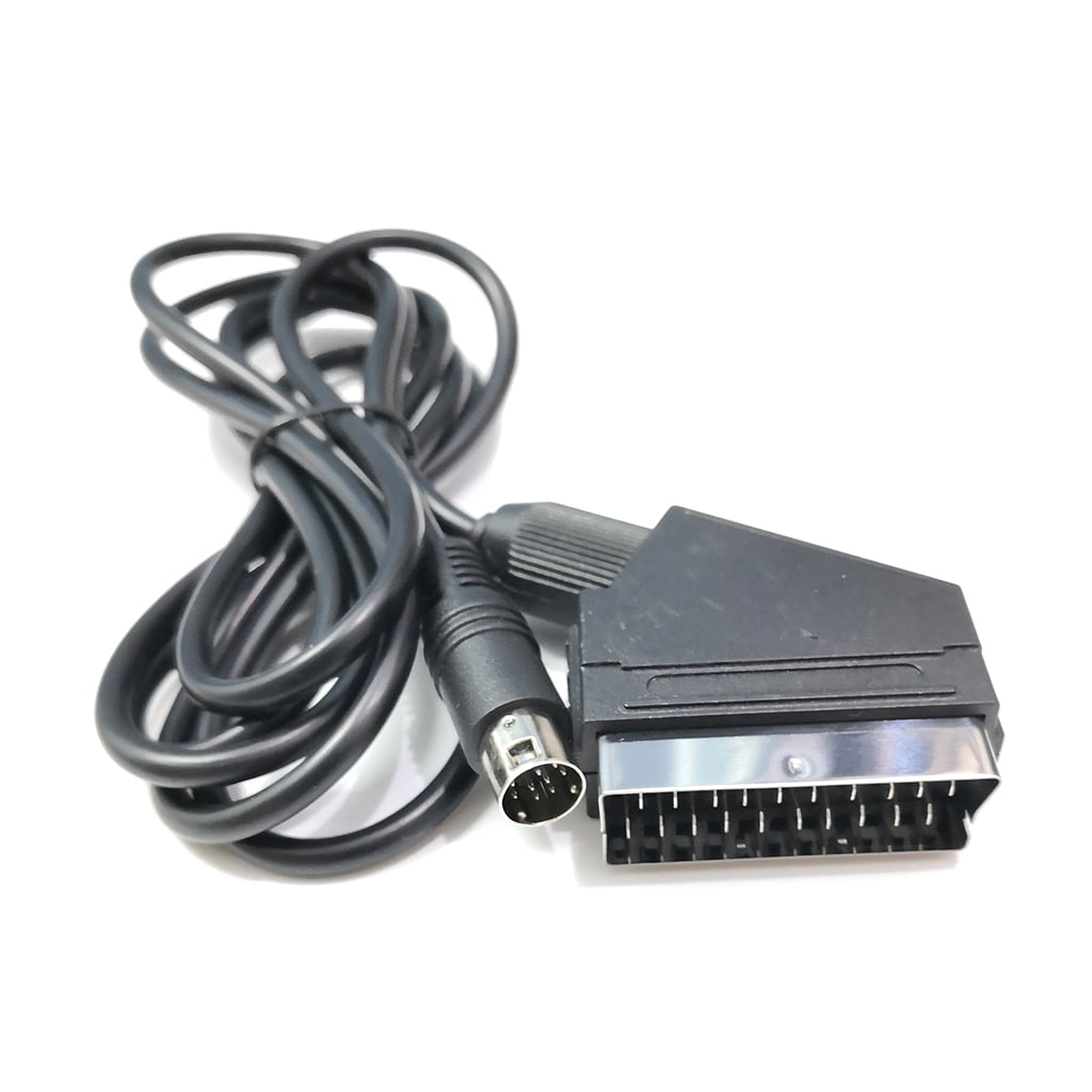 Qisuw 1.8m RGB/RGBS SCART OFC Adapter Cable for SEGA MD2 Game Console ...