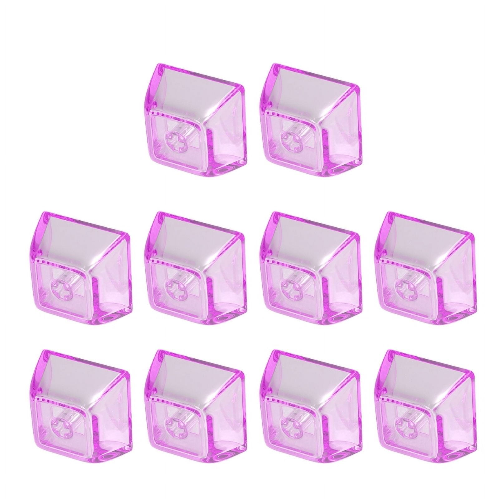 Qisuw 10Pcs Transparent PC Keycaps *DA Height 1U 1* Mechanical keyboard ...