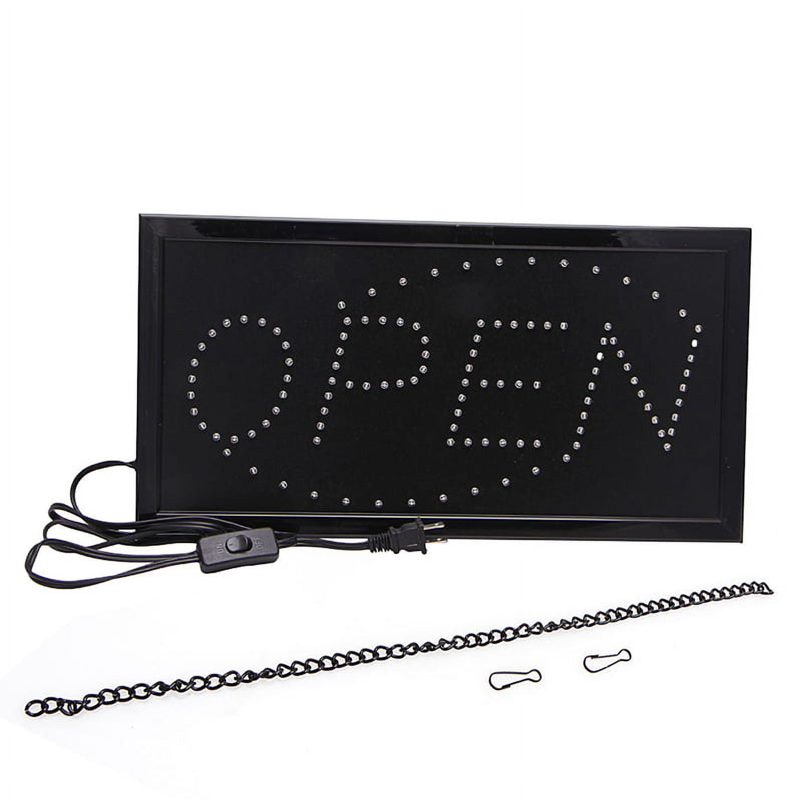 Qisuw 110V Bright Animated Motion Running Neon LED Business Store Shop ...