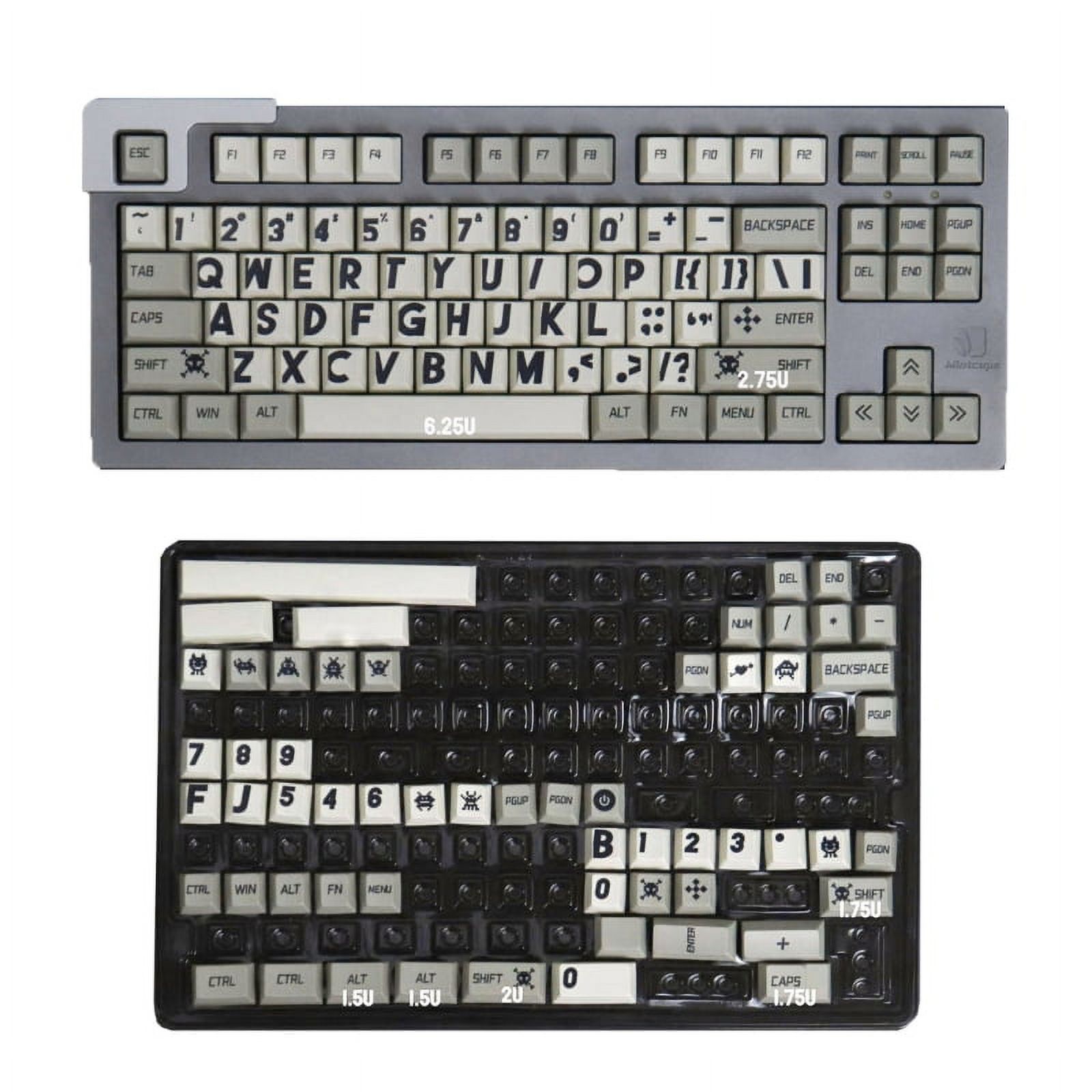 Qisuw 141 Keys Retro Programmer Keycaps for Mechanical Keyboard ...