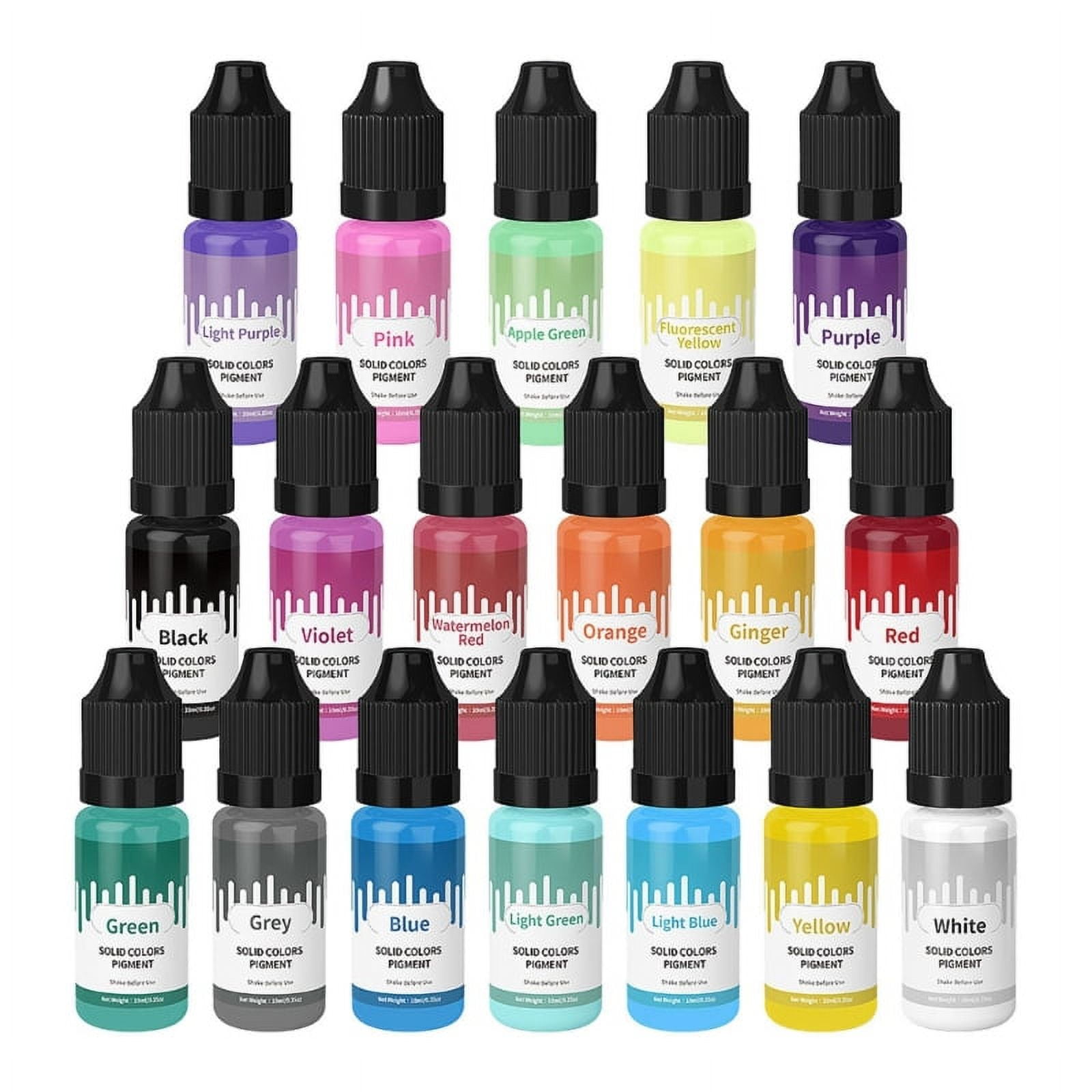 Qisuw 18 Colors Epoxy Oily Color Essence Translucent Epoxy Resin ...