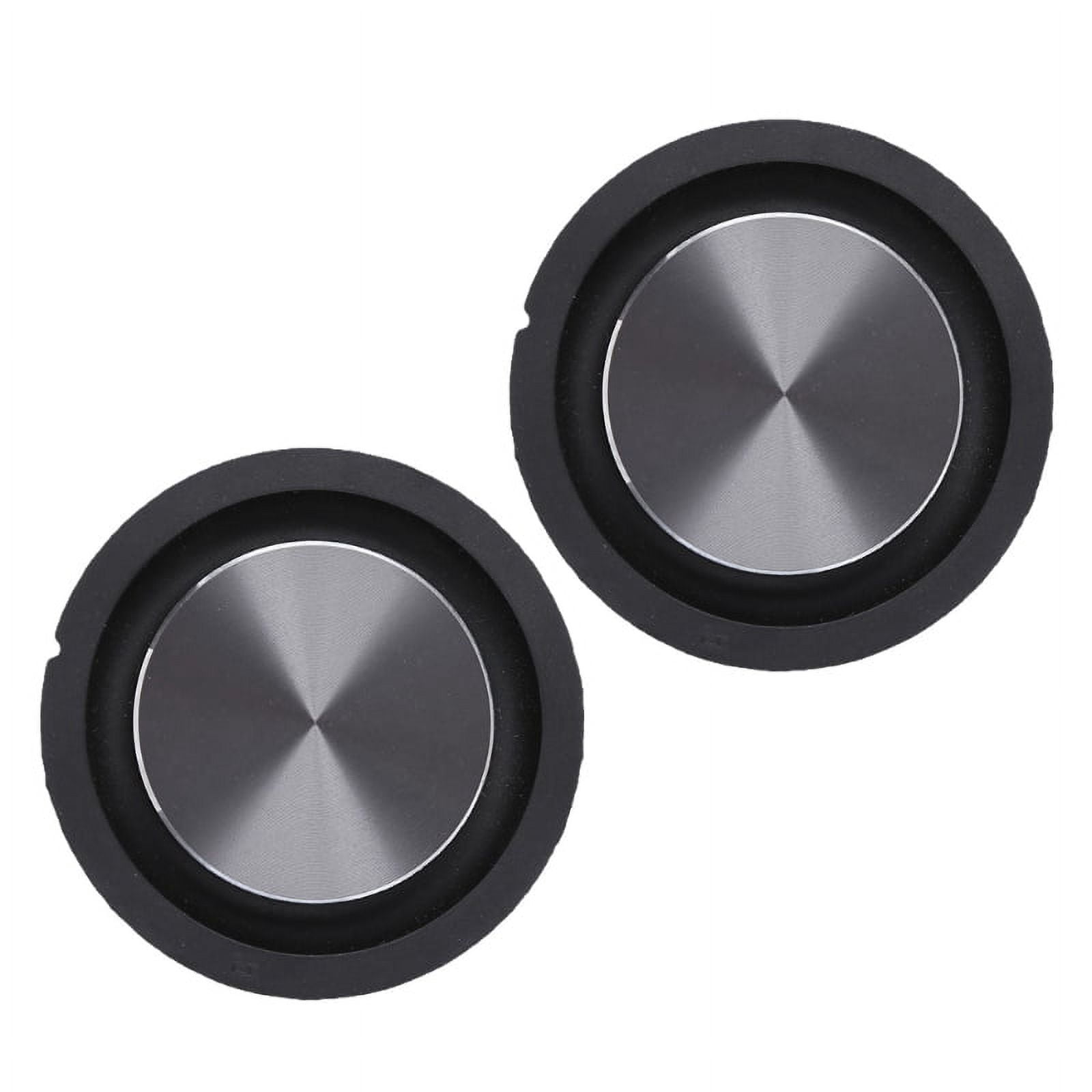 Qisuw 2 PCS Round Audio Speaker Passive Bass Woofer Diaphragm Plate for ...