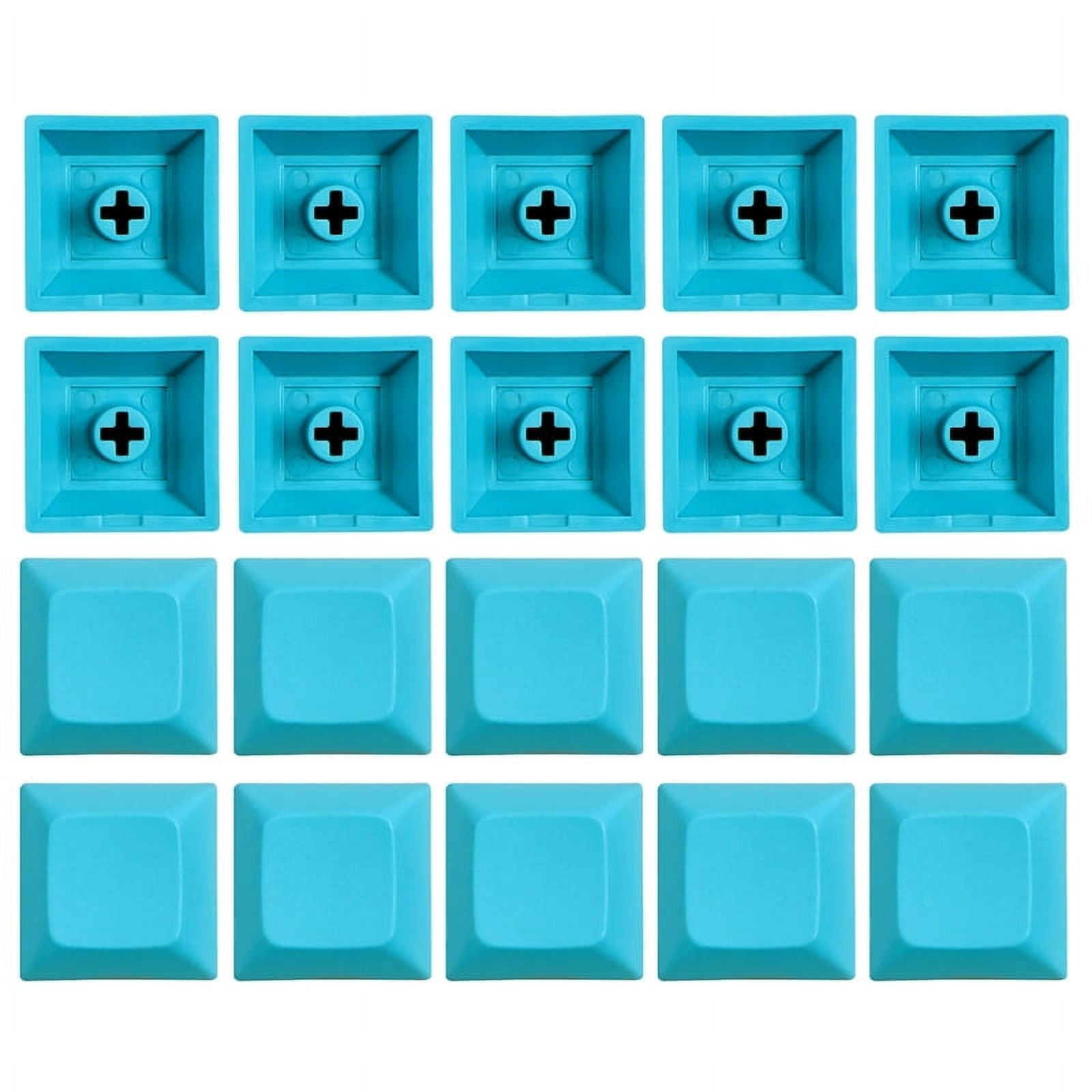 Qisuw 20PCS PBT Keycap DSA 1U Keycaps Colored Customized Keycap Set ...
