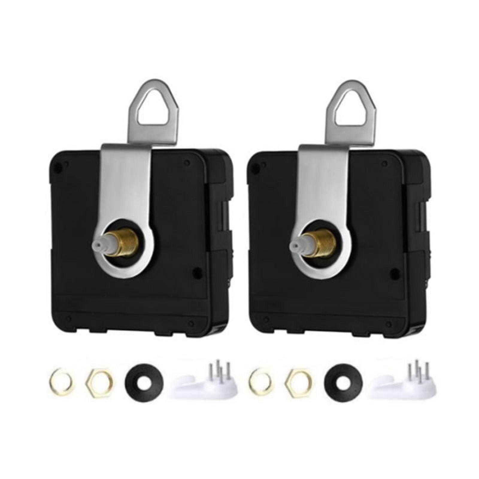 Qisuw 2Pcs Long Shaft Clock Mechanism Quartz Clock Movement DIY Clock ...