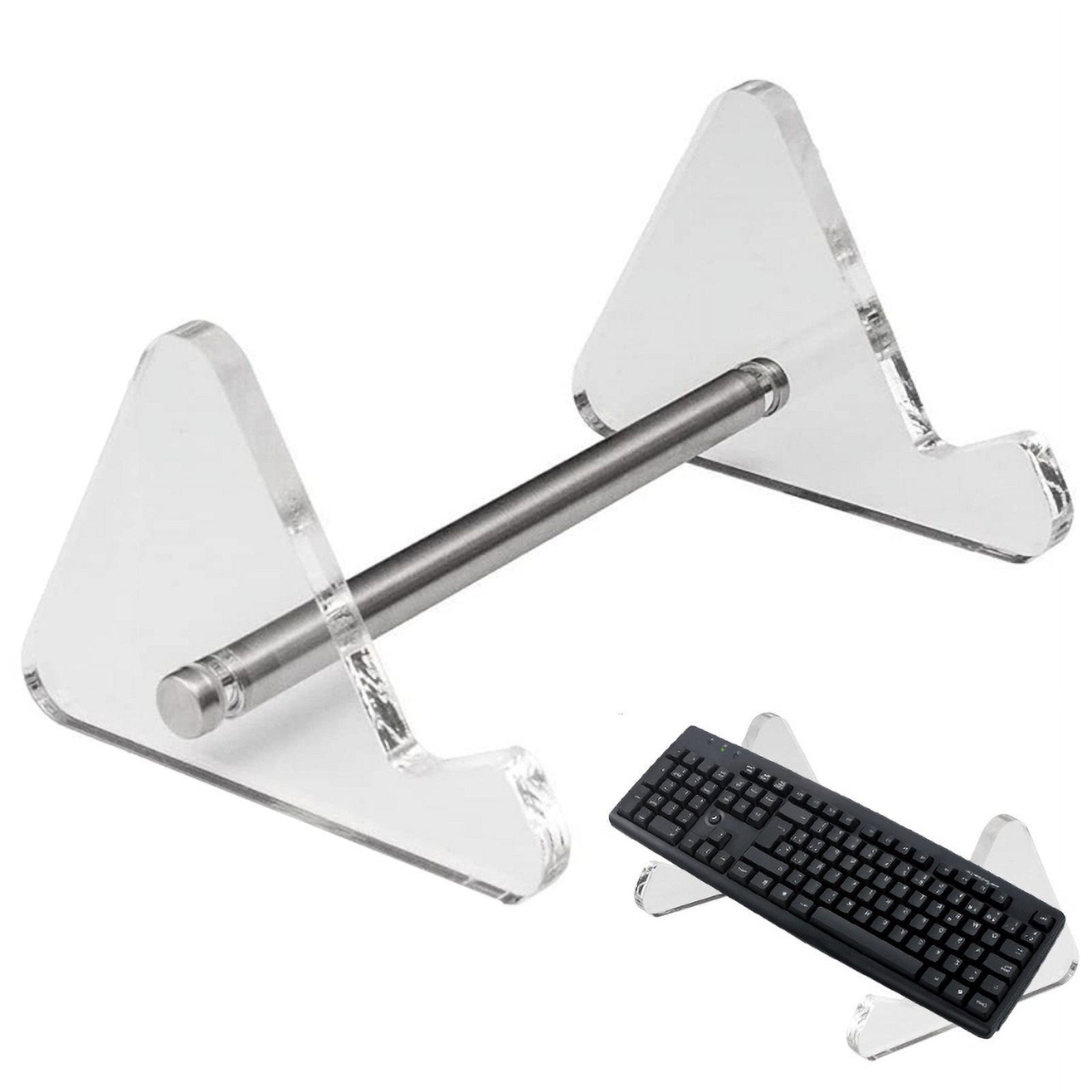 Qisuw 3 Tiers Display Keyboard Holder Transparent Acrylic Keyboard ...
