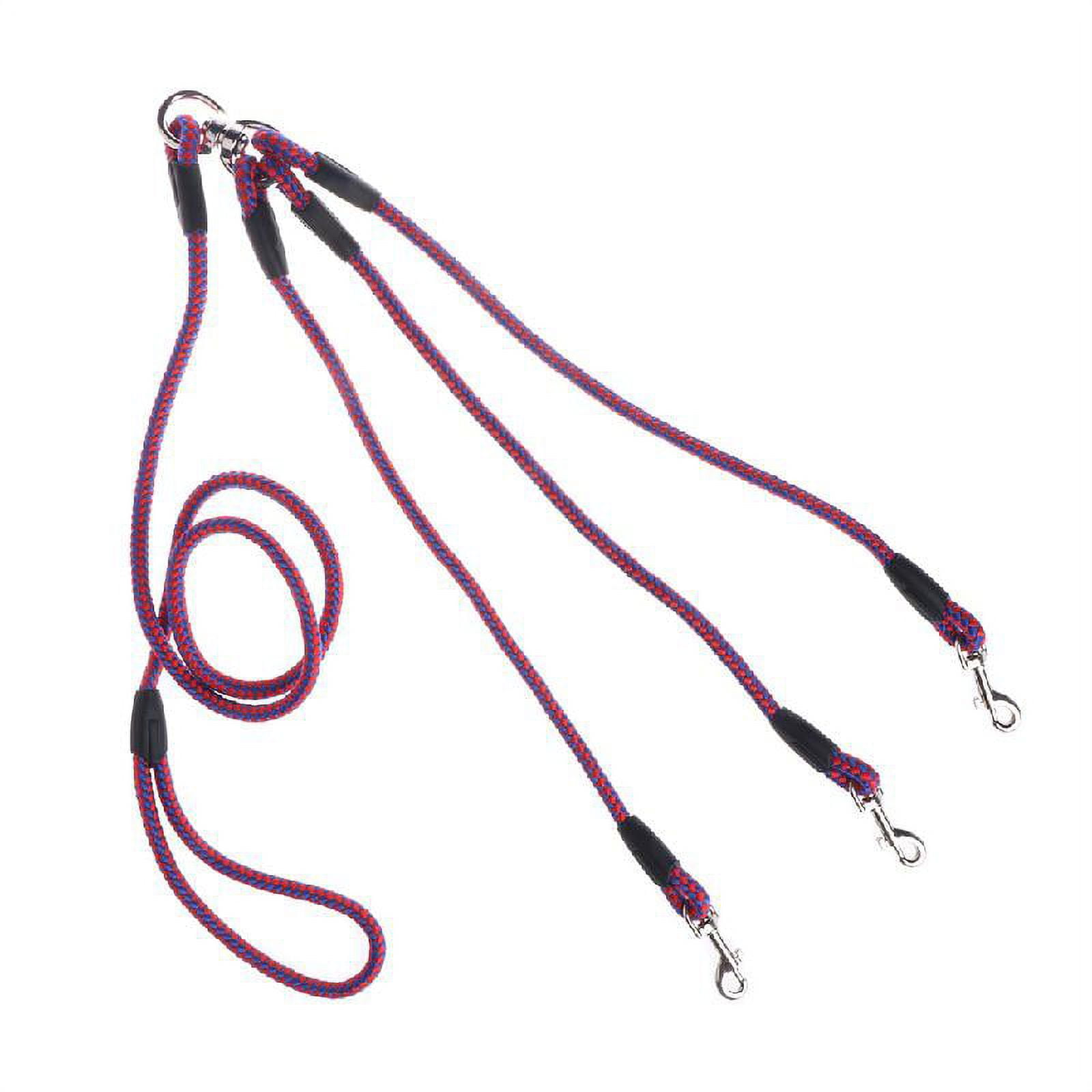Qisuw 3 in 1 Dog Leashes with Nylon Handle Long Nylon Rope Lead ...