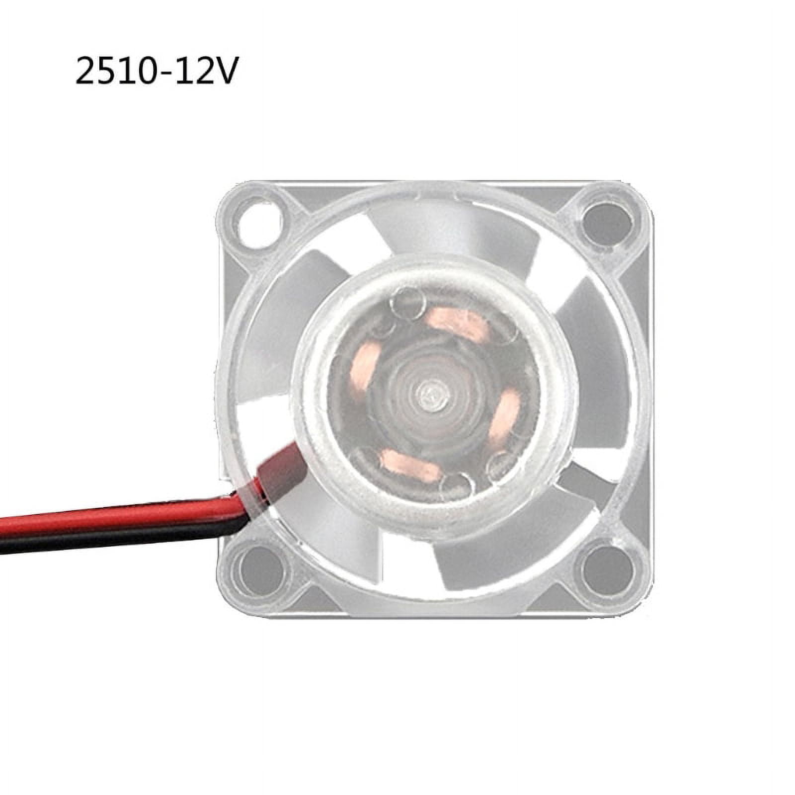 Qisuw 3010 4010 2510 Cooling Fan LED Fan 12V 24V Silent Luminous ...