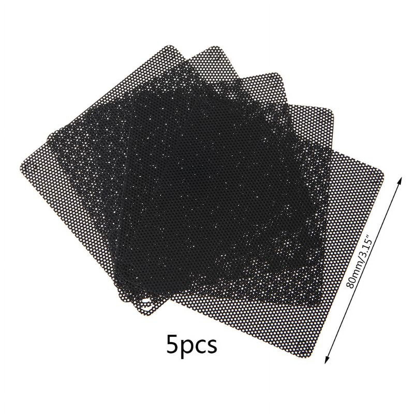Qisuw 5 Piece Dust Cover PVC Fan Dustproof Filter 80mm for Chassis Fan ...