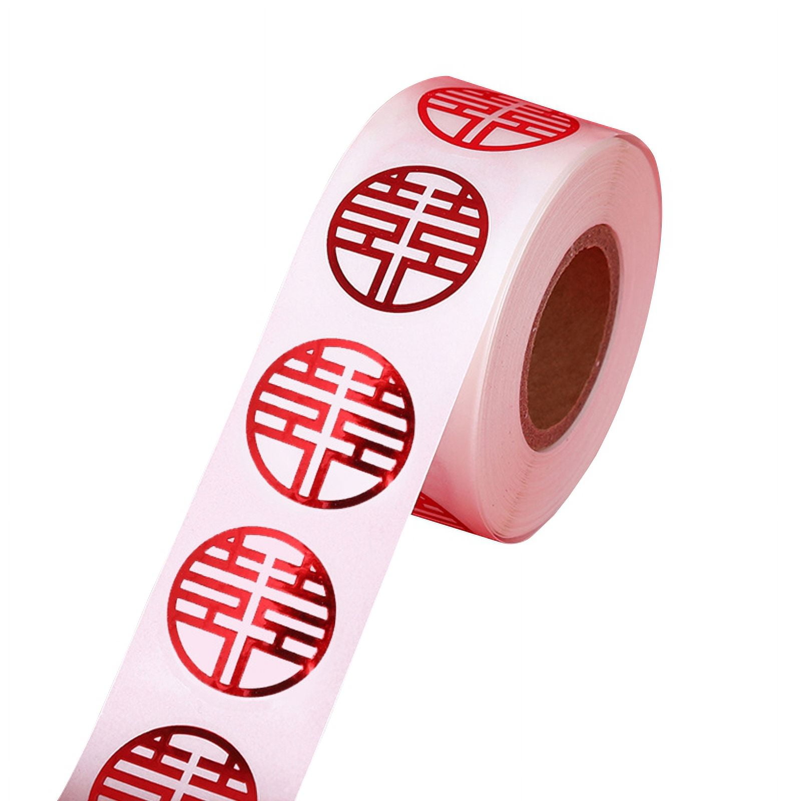 Qisuw 500pcs 2.2cm Wedding Stickers Chinese Style Gift Packaging Round ...