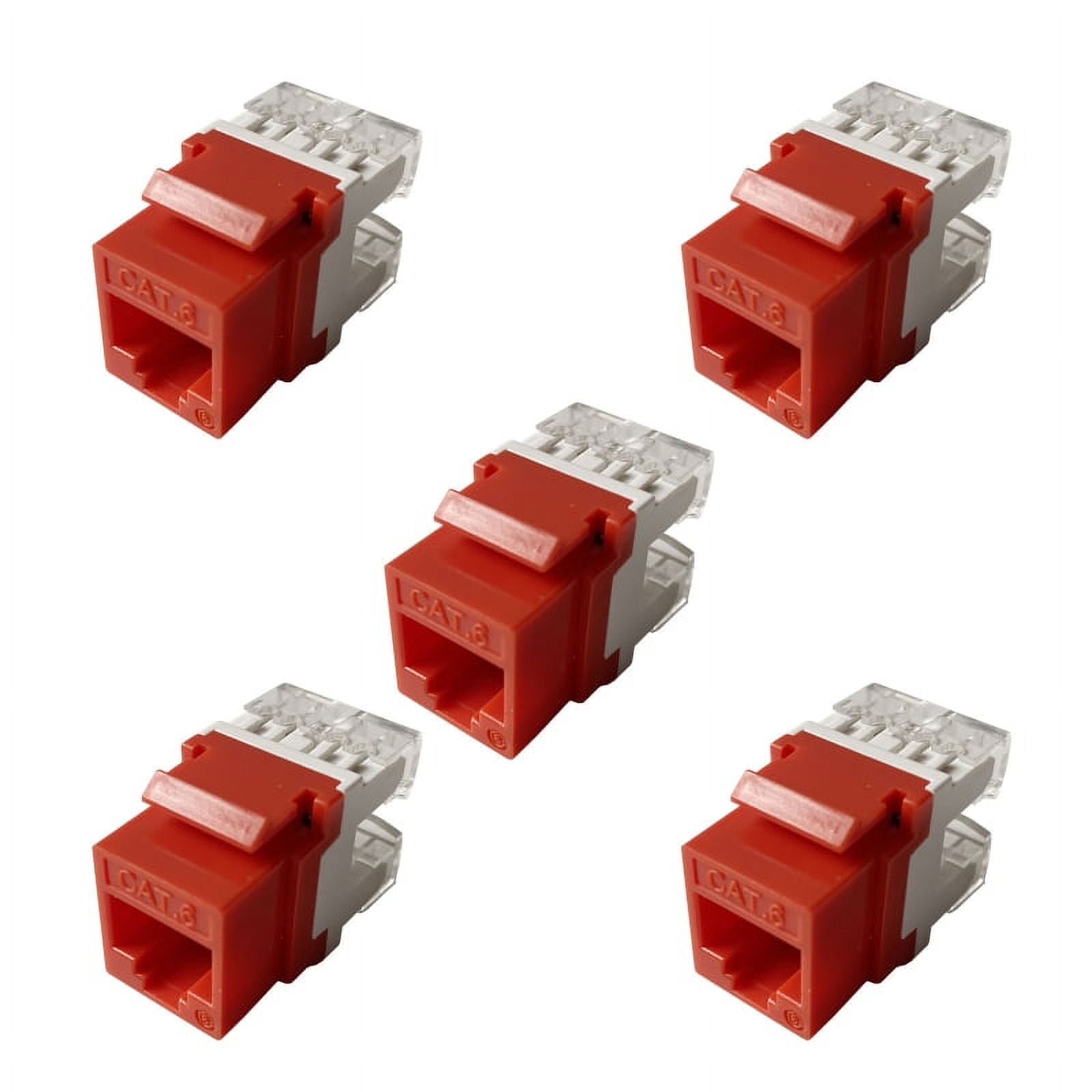 Qisuw 5Pcs CAT6 Network Module Information Socket RJ45 8P8C Connector ...