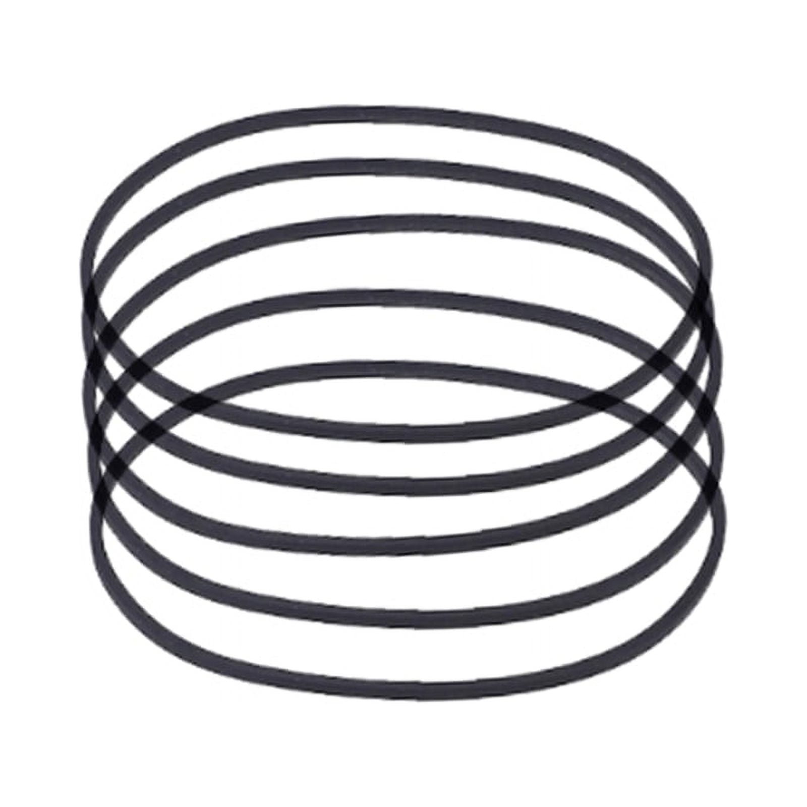 Qisuw 5Pieces 2mm Square Folded Rubber Belts 41-190mm New Assorted ...