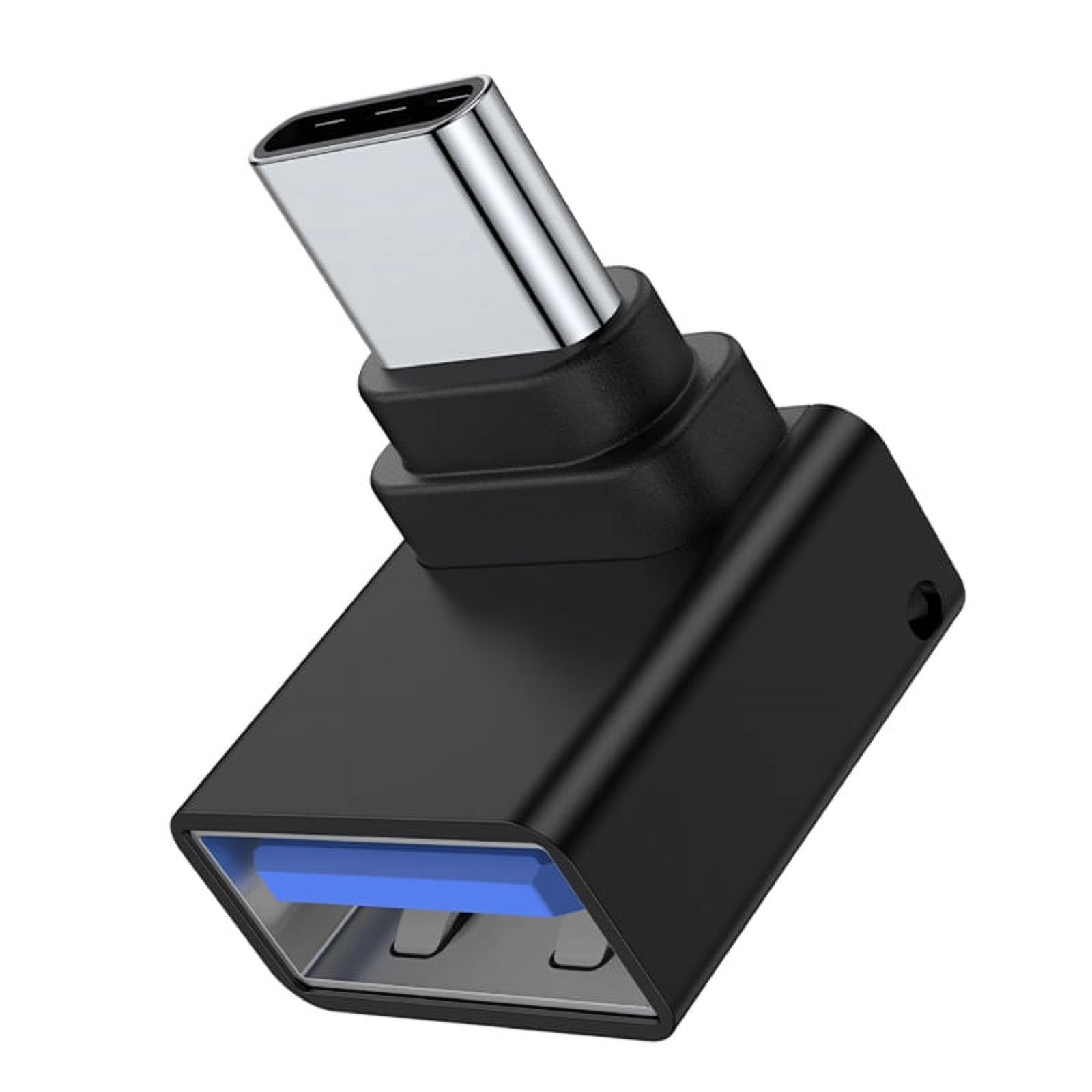Qisuw 90 Degree USB 3.0 Female To Type C Male Right Angled Adapter OTG ...