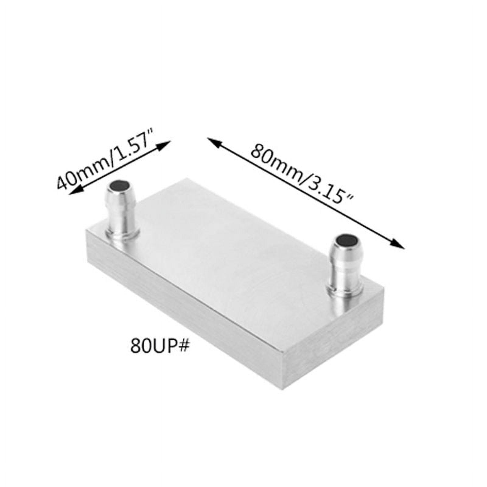 Qisuw Aluminum Water Cooling Block Heat Sink for PC Computer CPU ...