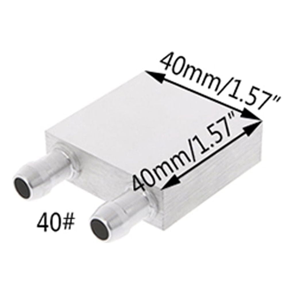 Qisuw Aluminum Water Cooling Block Heat Sink for PC Computer CPU ...
