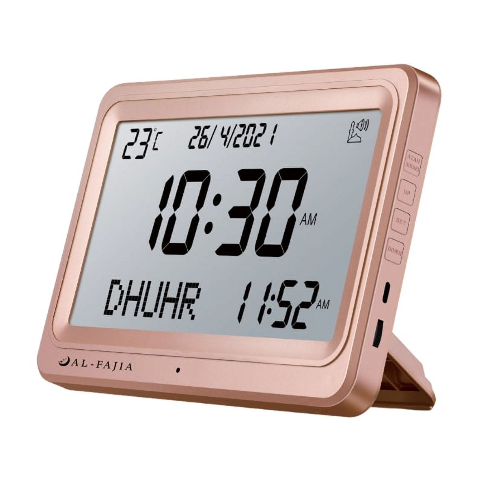 Qisuw Azan Prayer Nimaz Clock, Islamic Table Azan Reminder Battery ...