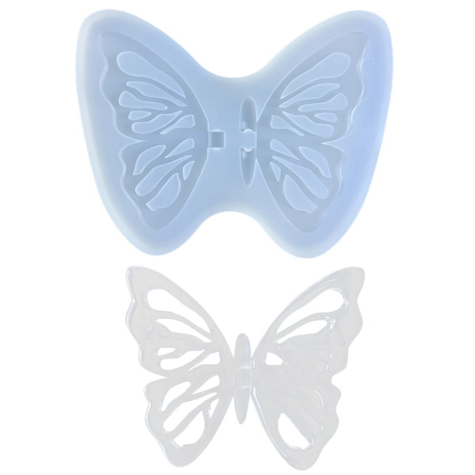 Qisuw Big Butterfly Ornament Silicone Gypsum Molds for Home Decoration ...