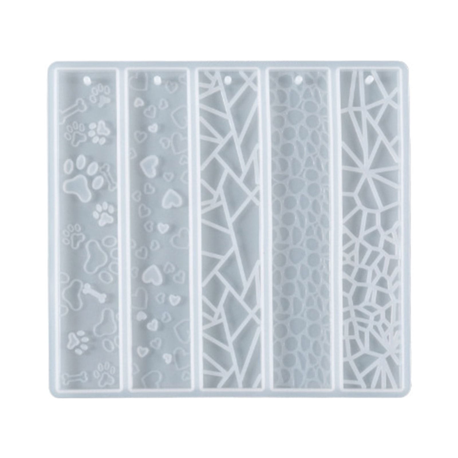 Qisuw Bookmark Resin Molds Rectangle Transparent Resin Molds Silicone ...