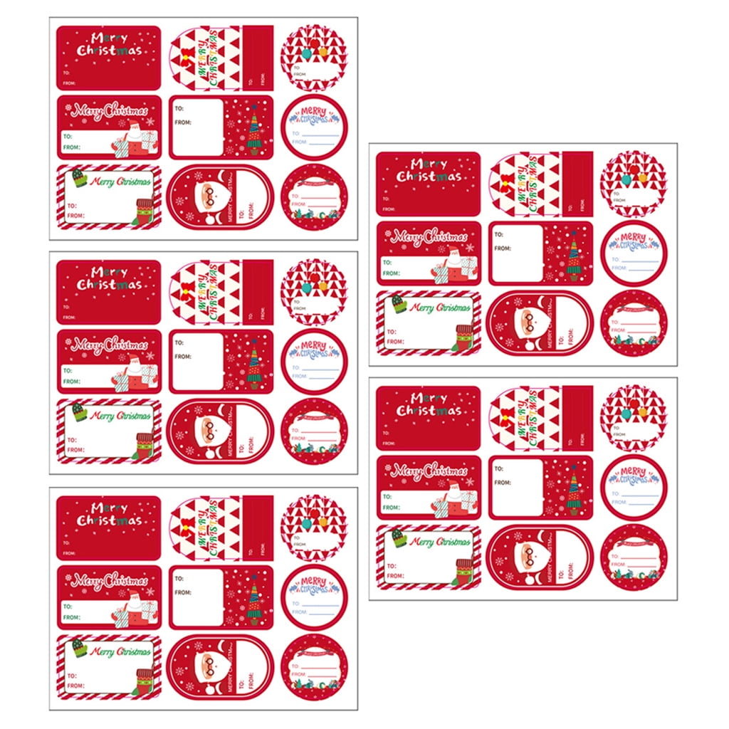 Qisuw Decorative Tags Presents Labels Stickers Personalized Celebration ...
