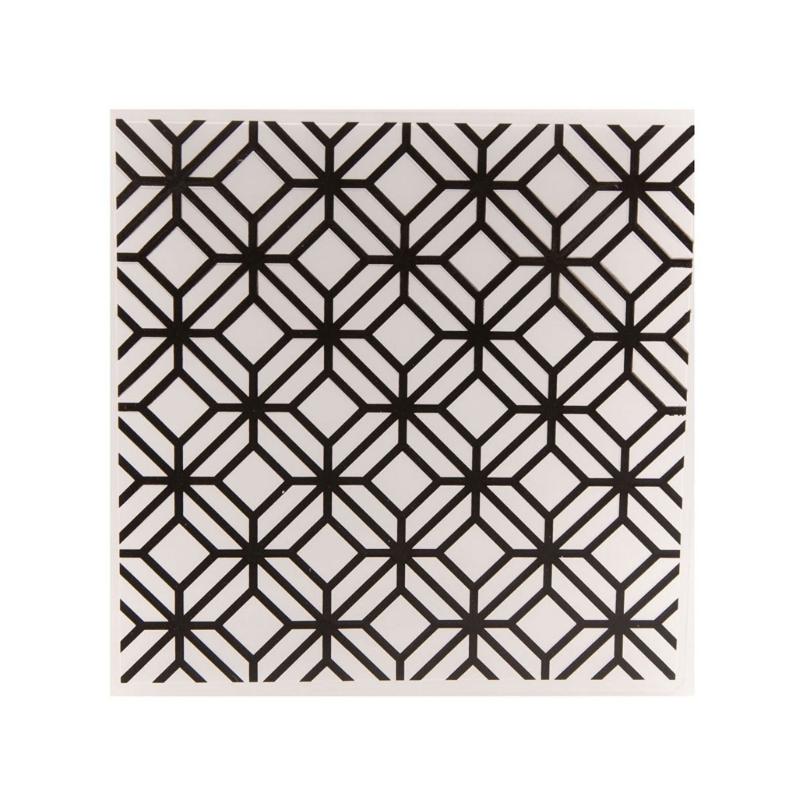 Qisuw Embossing Folders Clear Plastic Template Geometric Frame Stencil ...