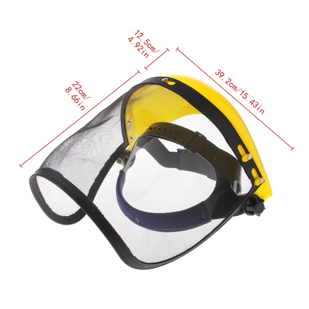 Qisuw Face Shield Mesh Visor Browguard for Ideal For Brushcutter ...
