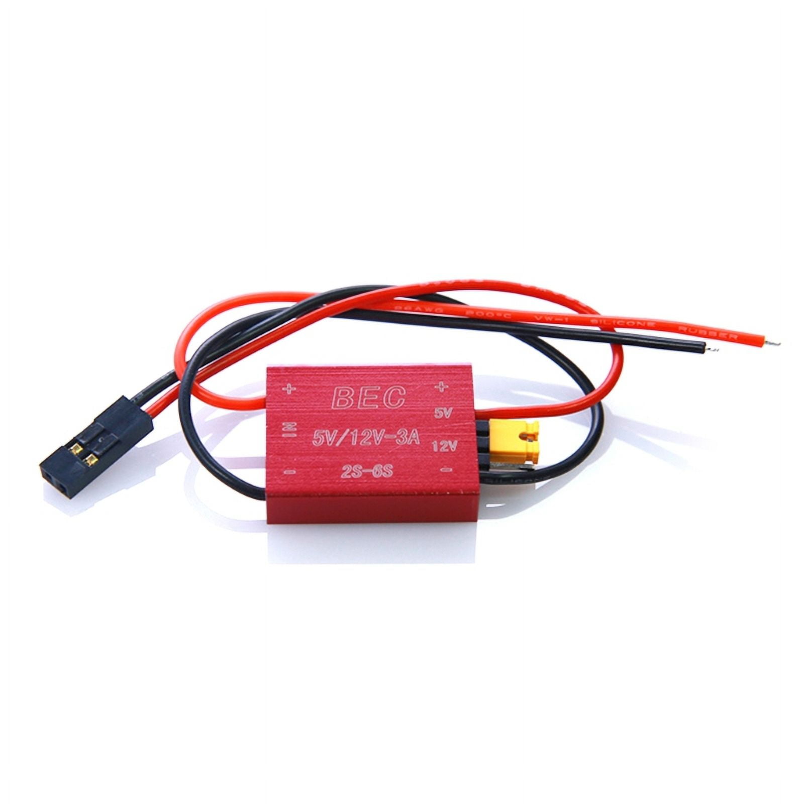 Qisuw For FPV Airplane 5V / 12V 2S~6S RC UBEC 5V 3A Lowest RF Noise BEC ...