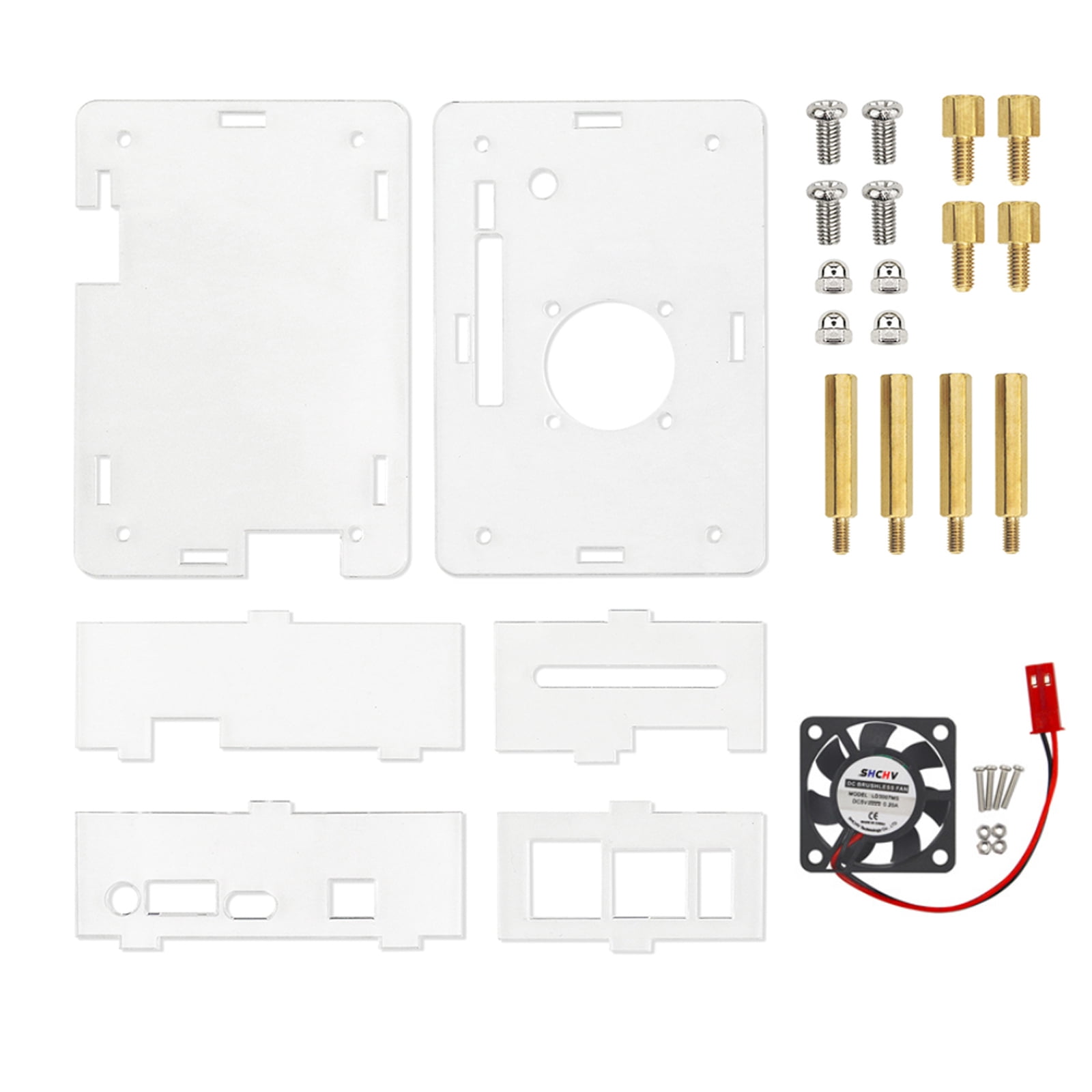 Qisuw Heatsink for Case for Orange Pi 4 Lts Acrylic for Case DIY with ...