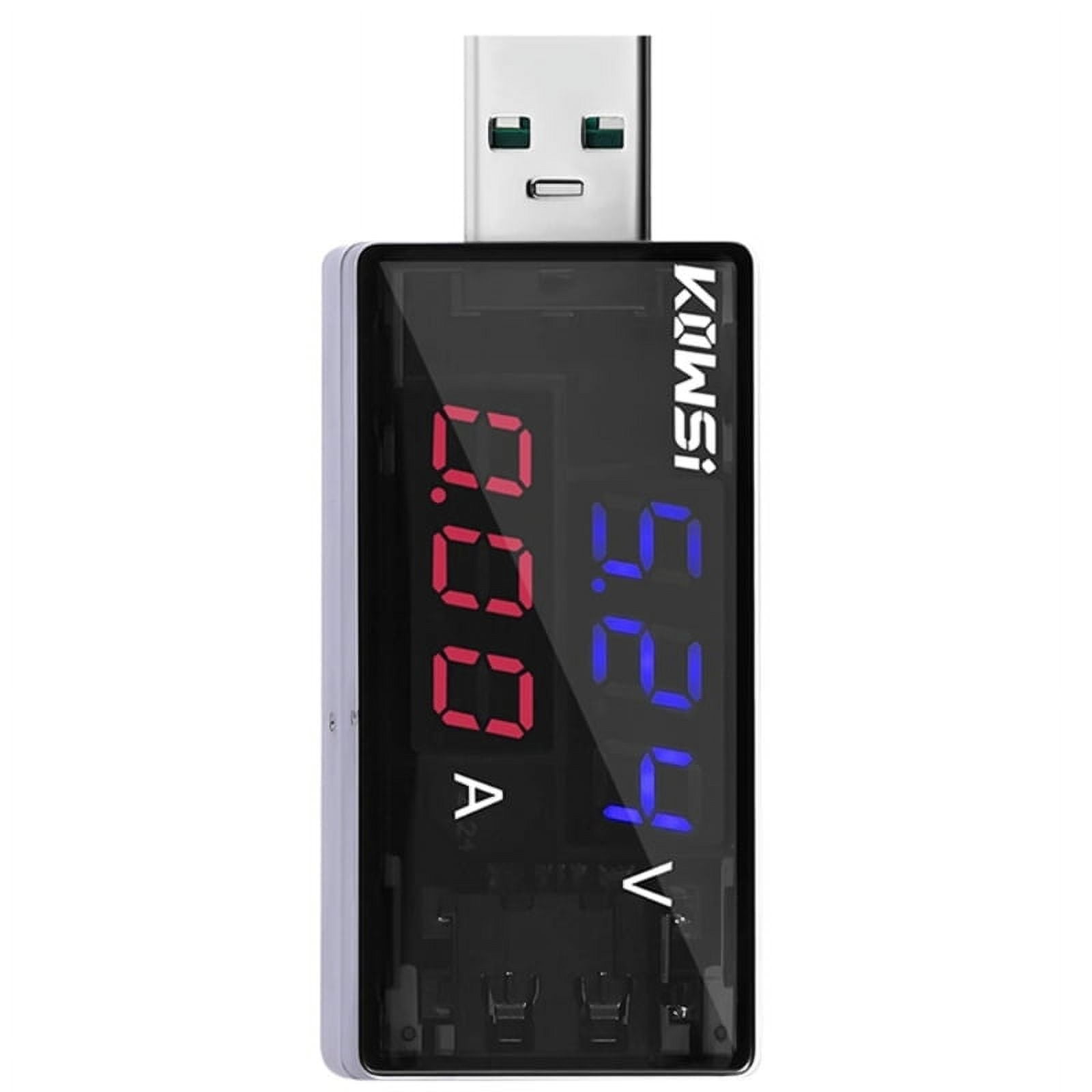 Qisuw KWS-11VA USB Charger Tester 4-30V 6.5A Voltage Current Meter ...