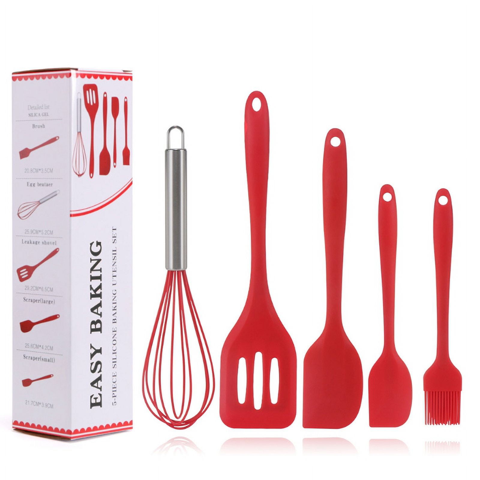 Qisuw Kitchen Utensils Set Silica Gel Kitchenware Non Stick Pot Cooking ...