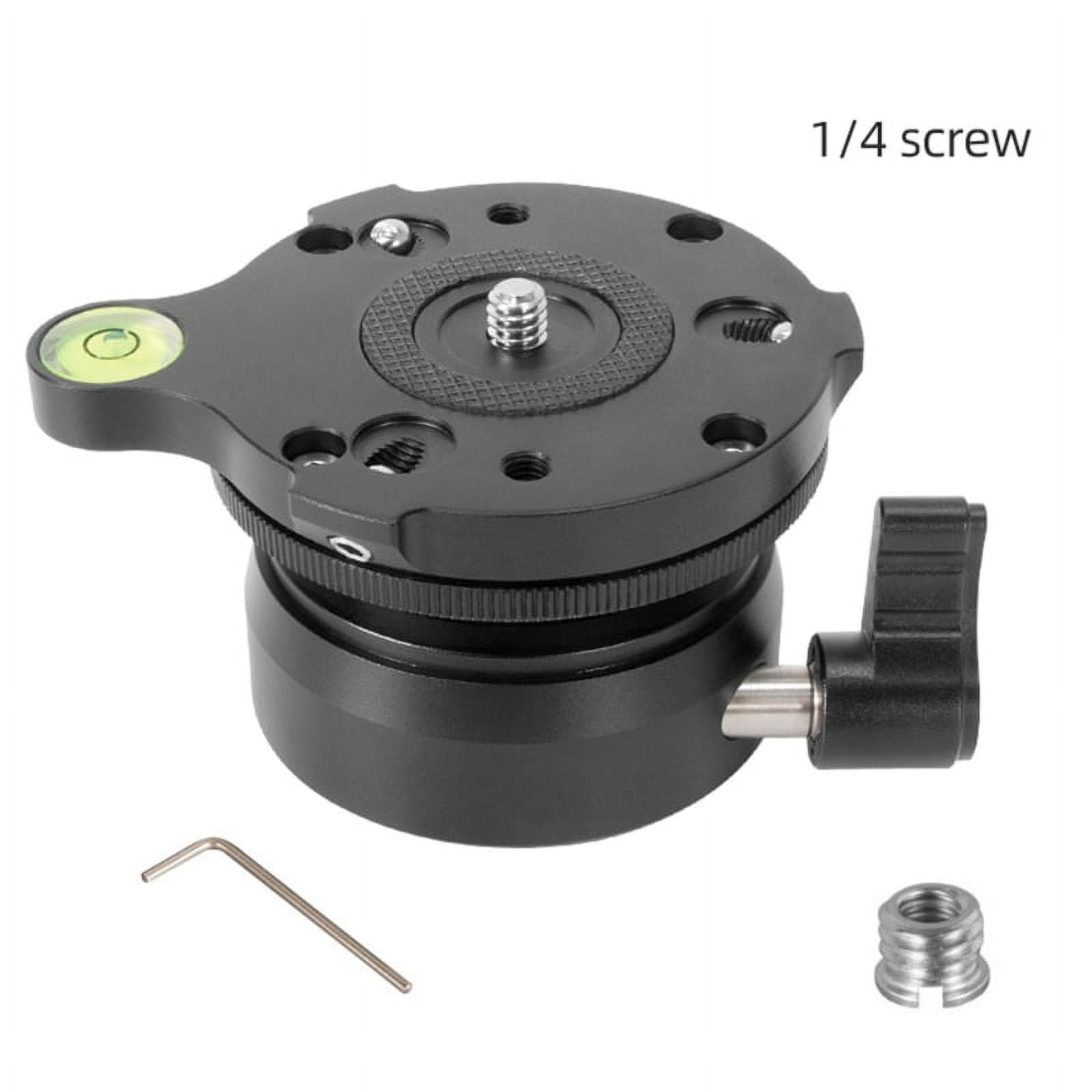 Qisuw Mini Ballhead 15 Degree Rotating Panoramic Head for Tripods DSLR ...